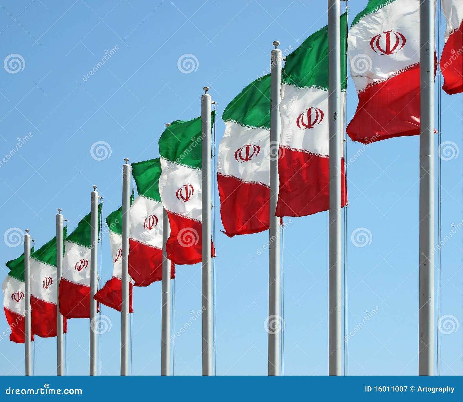 Flags stock image. Image of persian, banner, national - 16011007