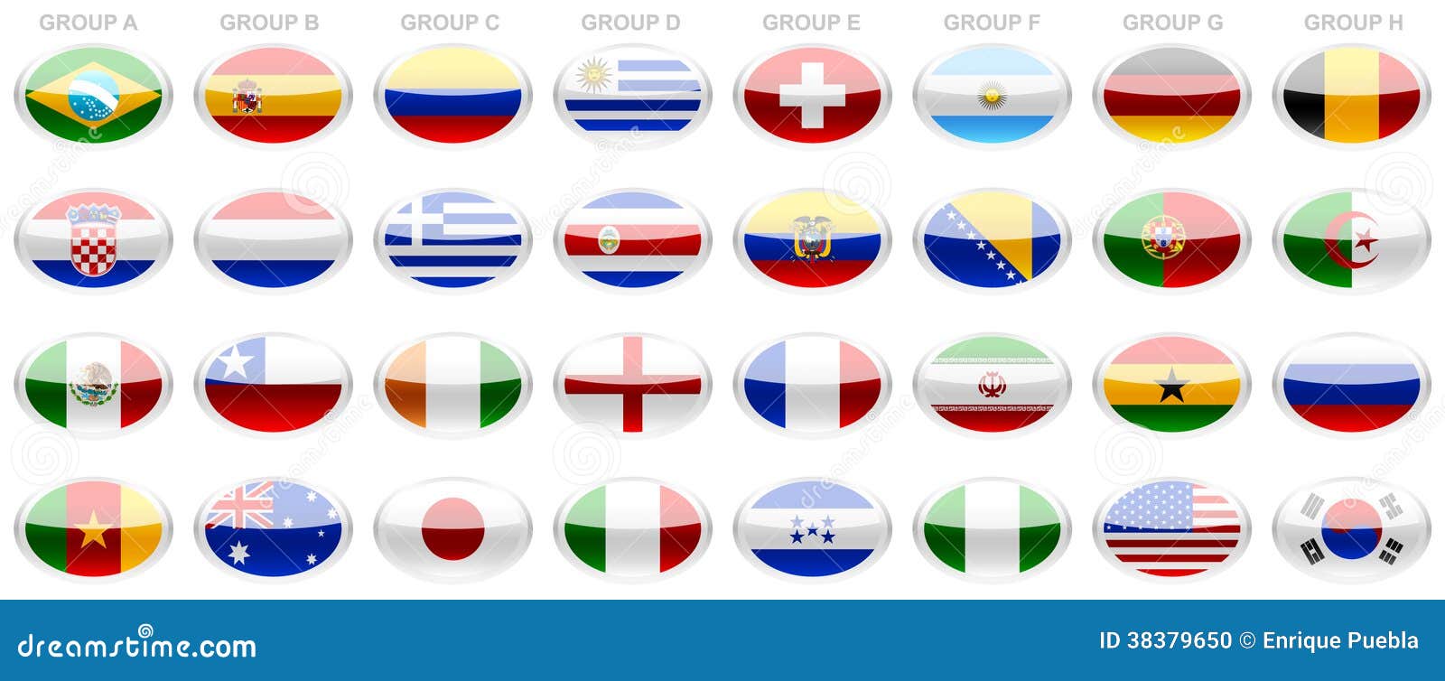 Flags 2014 FIFA world cup stock vector. Illustration of banners - 38379650