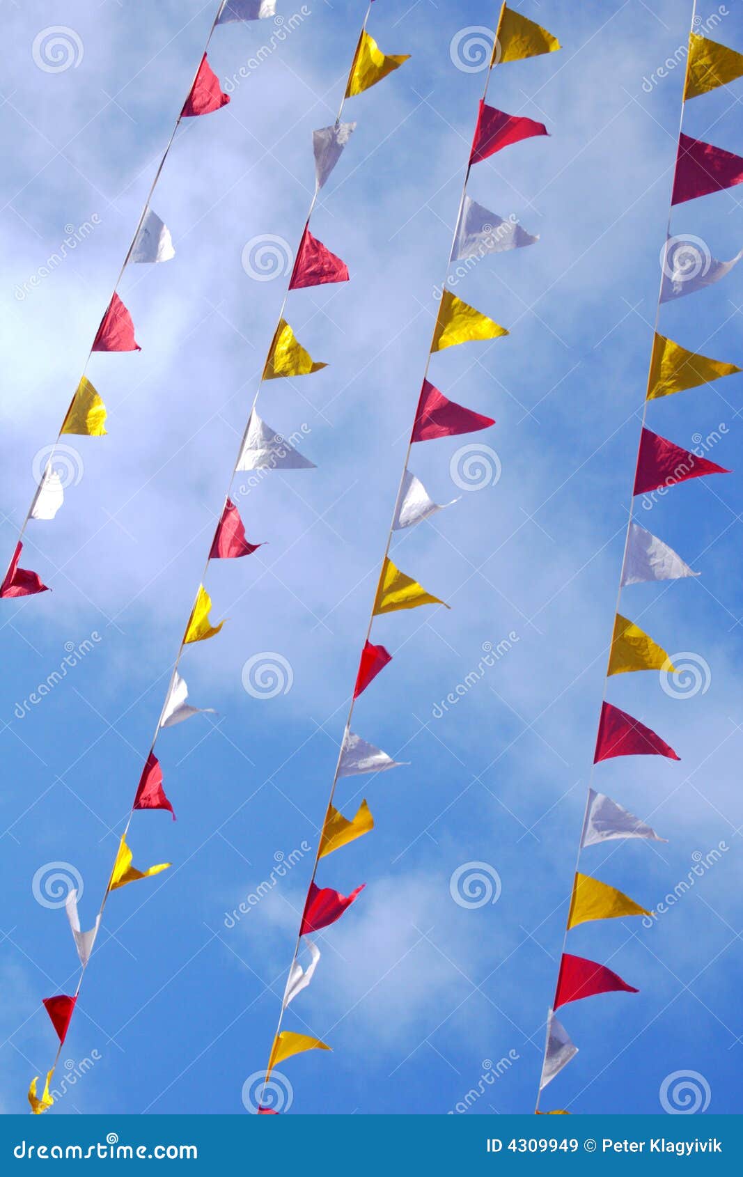 Flags stock image. Image of yellow, carnival, flag, party - 4309949