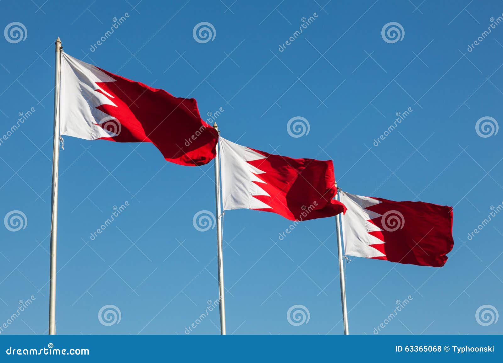 Flags of Bahrain stock photo. Image of arabian, bahrain - 63365068