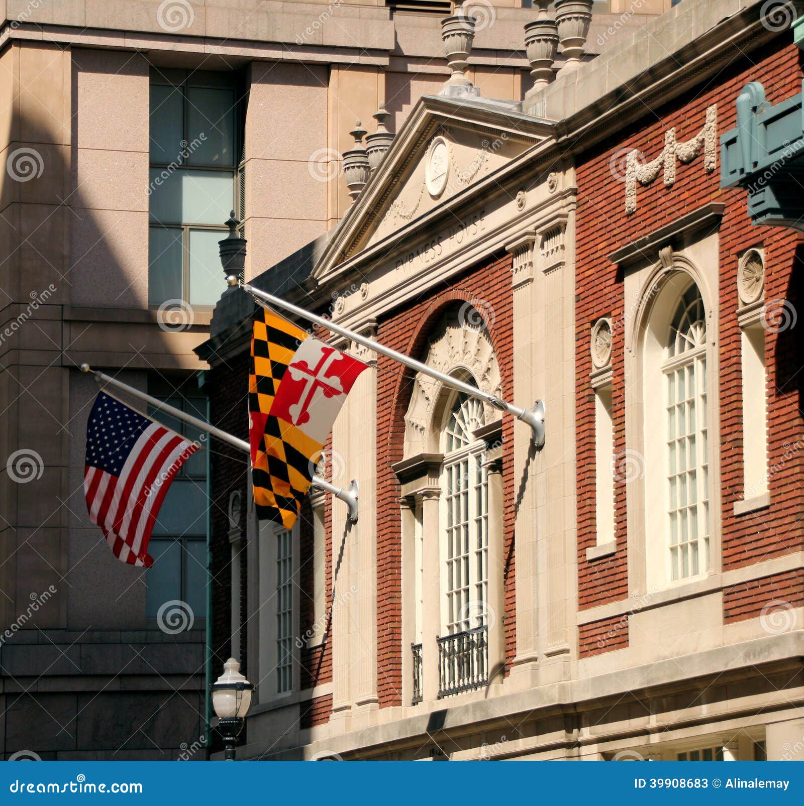 Flags in Baltimore MD stock image. Image of maryland - 39908683
