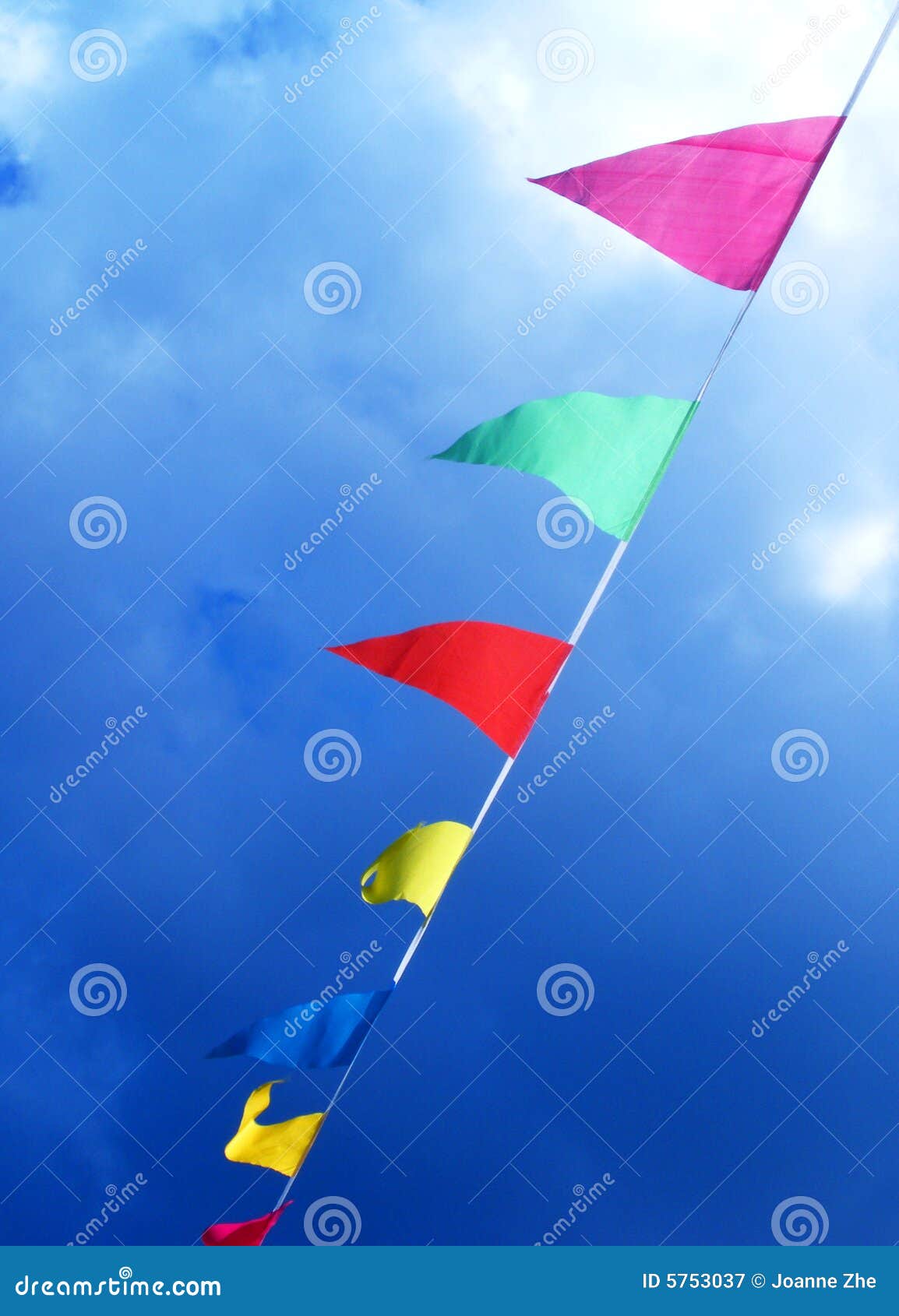 Flags blowing in the wind stock image. Image of colours - 5753037