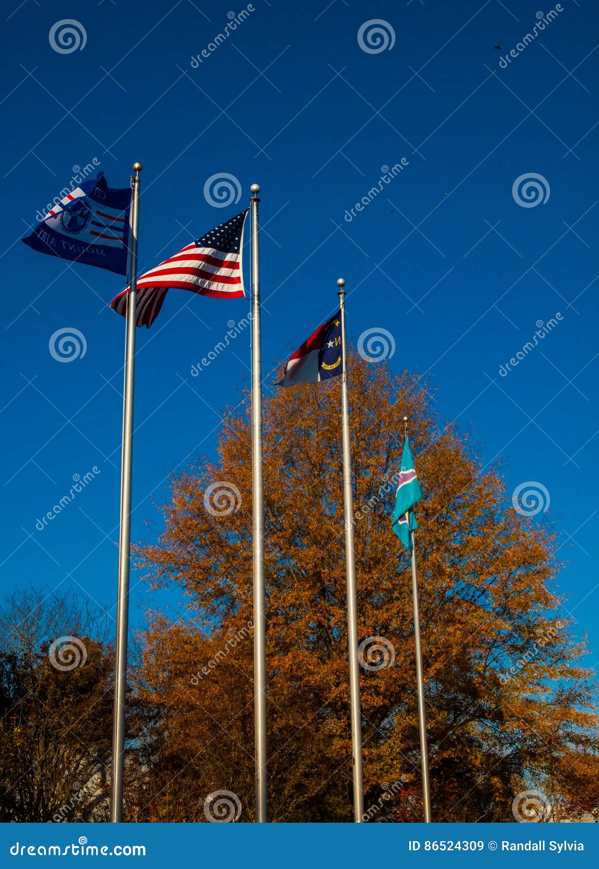 Flags Blowing in the Wind stock image. Image of airy - 86524309