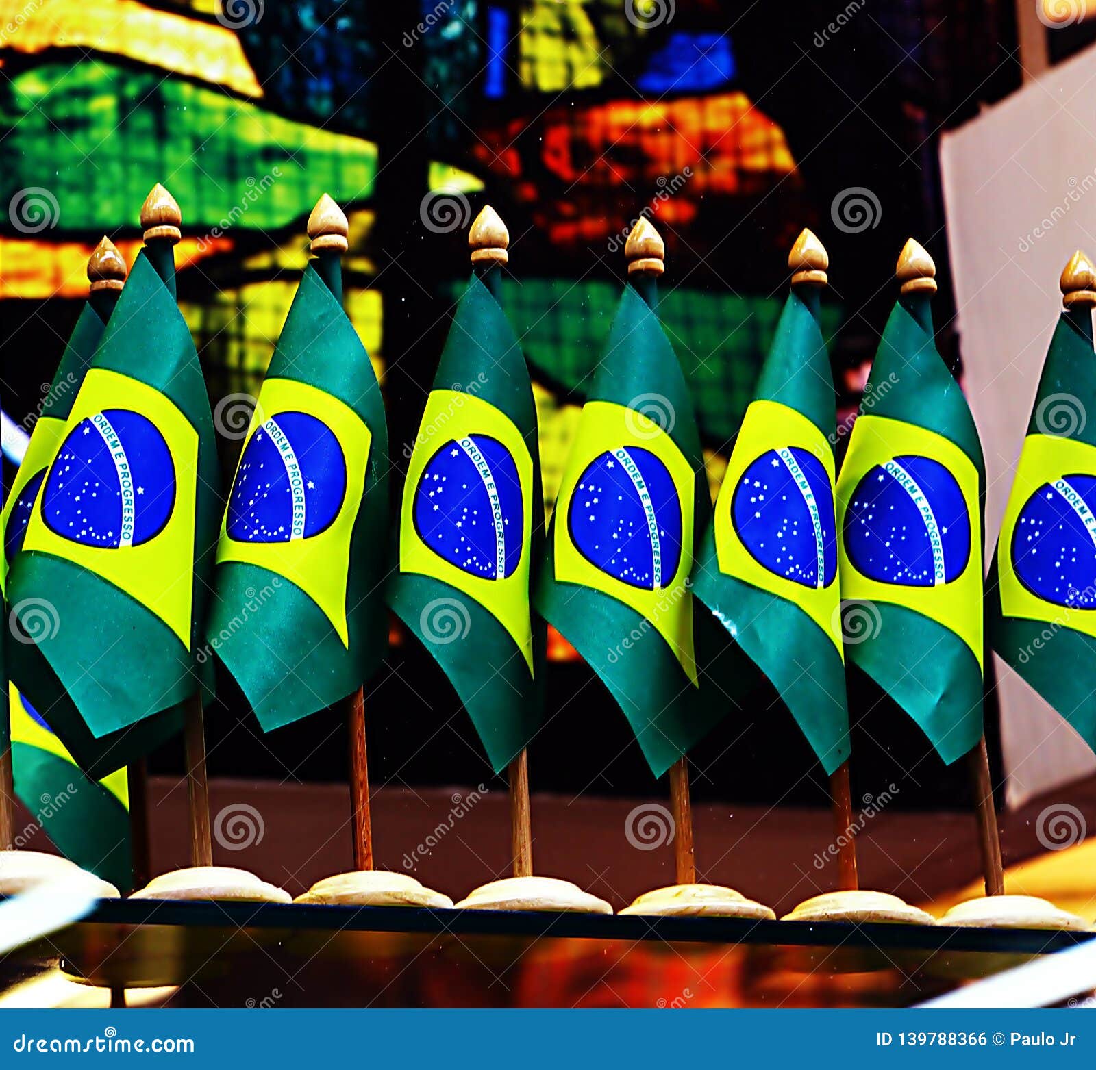 Flags of Brazil stock photo. Image of agriculture, blurred - 139788366