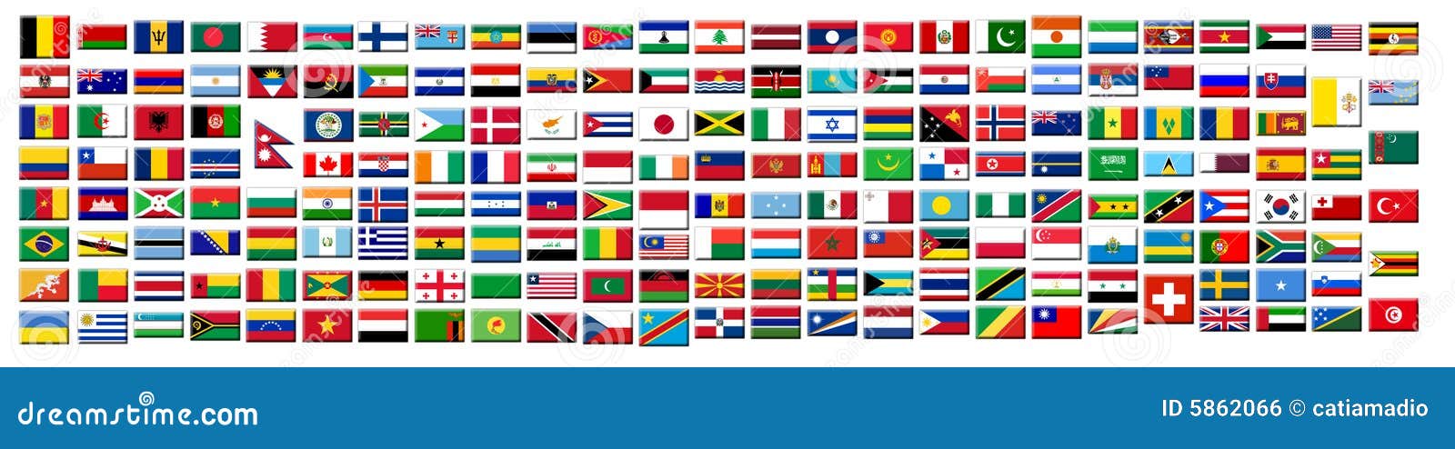 Flags buttons stock illustration. Illustration of color - 5862066