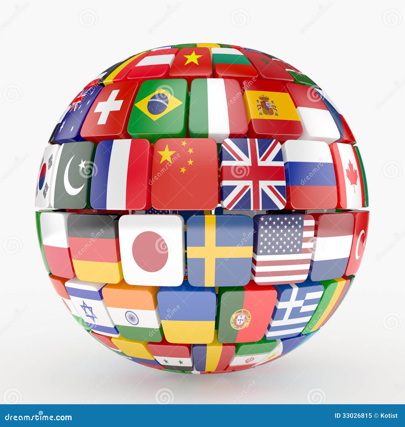 Flags collection sphere stock illustration. Illustration of collection ...