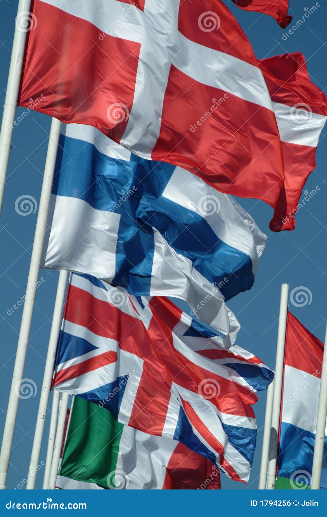 Flags of countries stock photo. Image of nationality, international ...