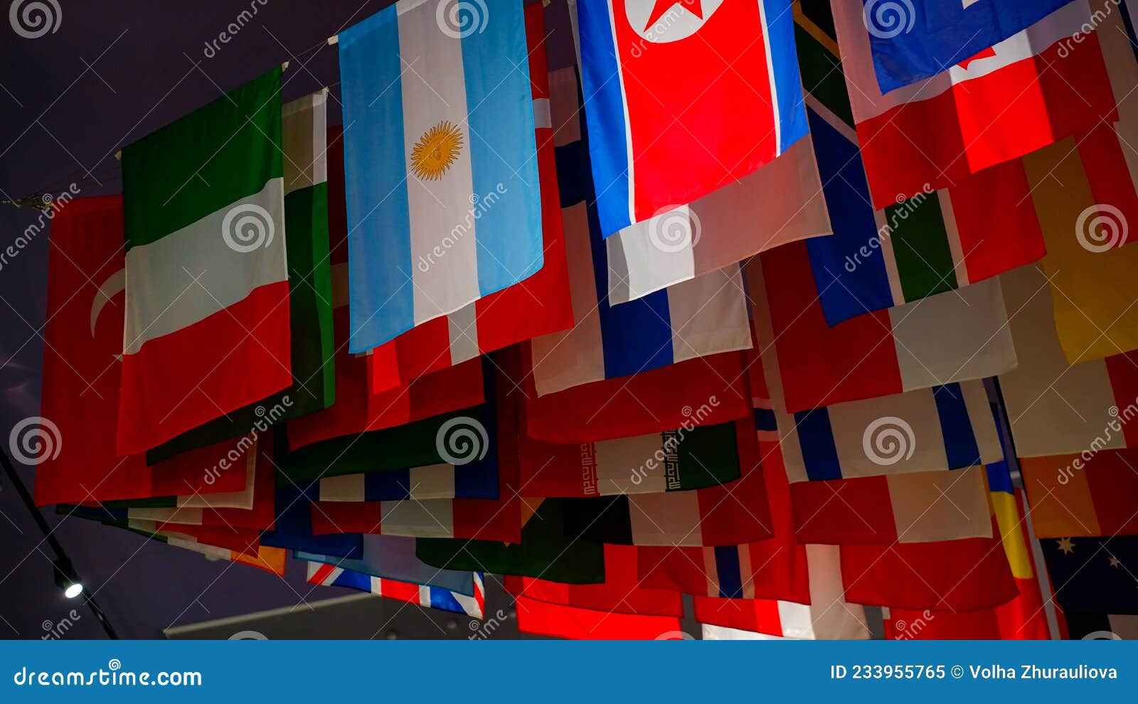 The Flags of the Countries Participating in the ESA Space Programs ...