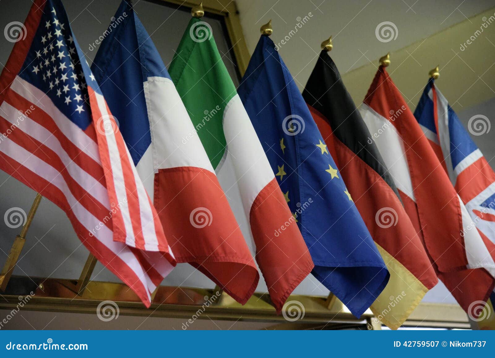 Flags. stock image. Image of blue, state, flags, people - 42759507