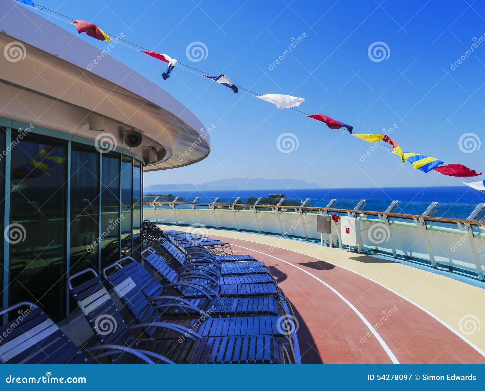 Flags on Deck editorial photography. Image of flags, deck - 54278097