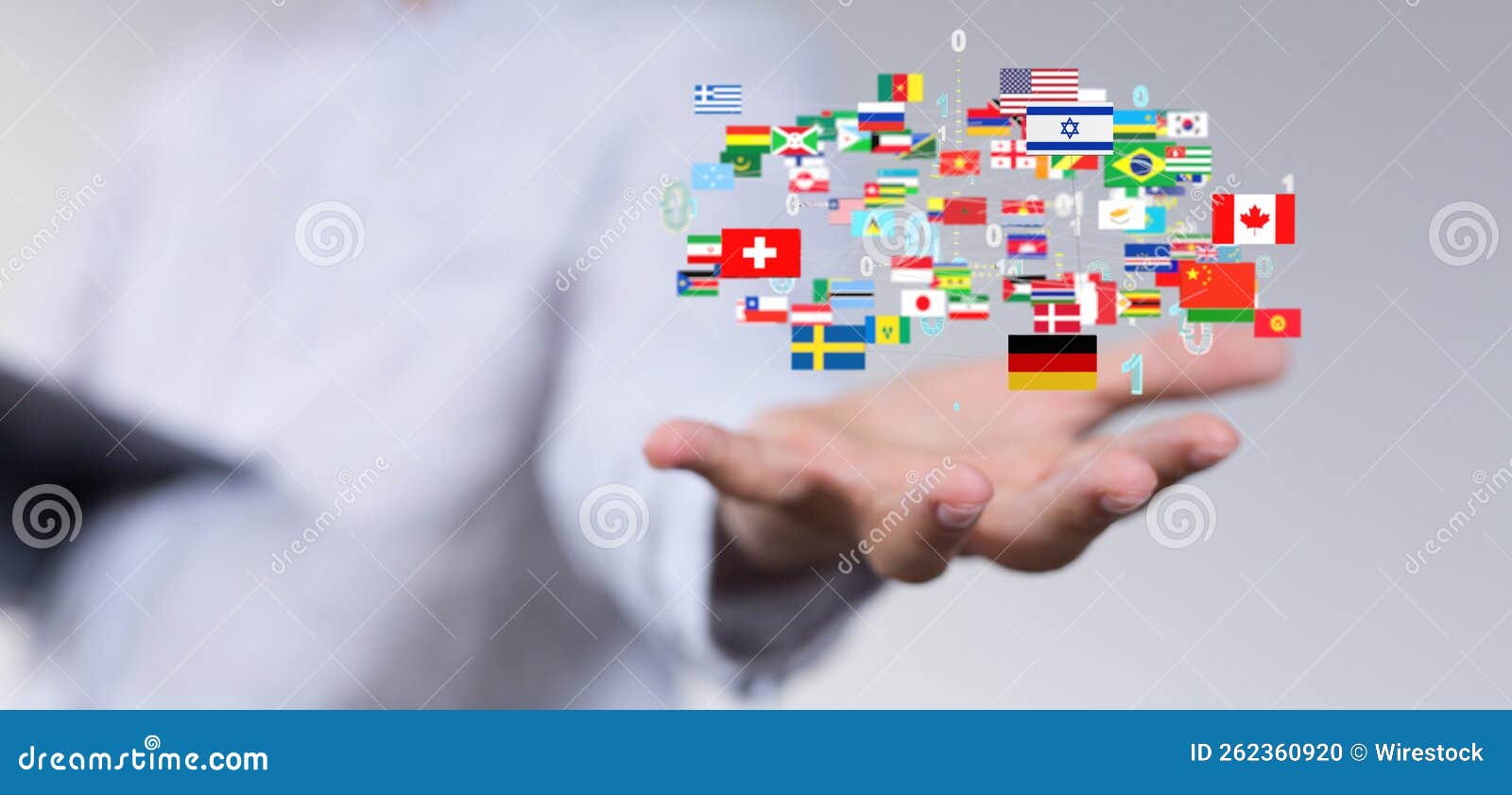 Flags of Different Countries Connected To Each Other - the Concept of ...