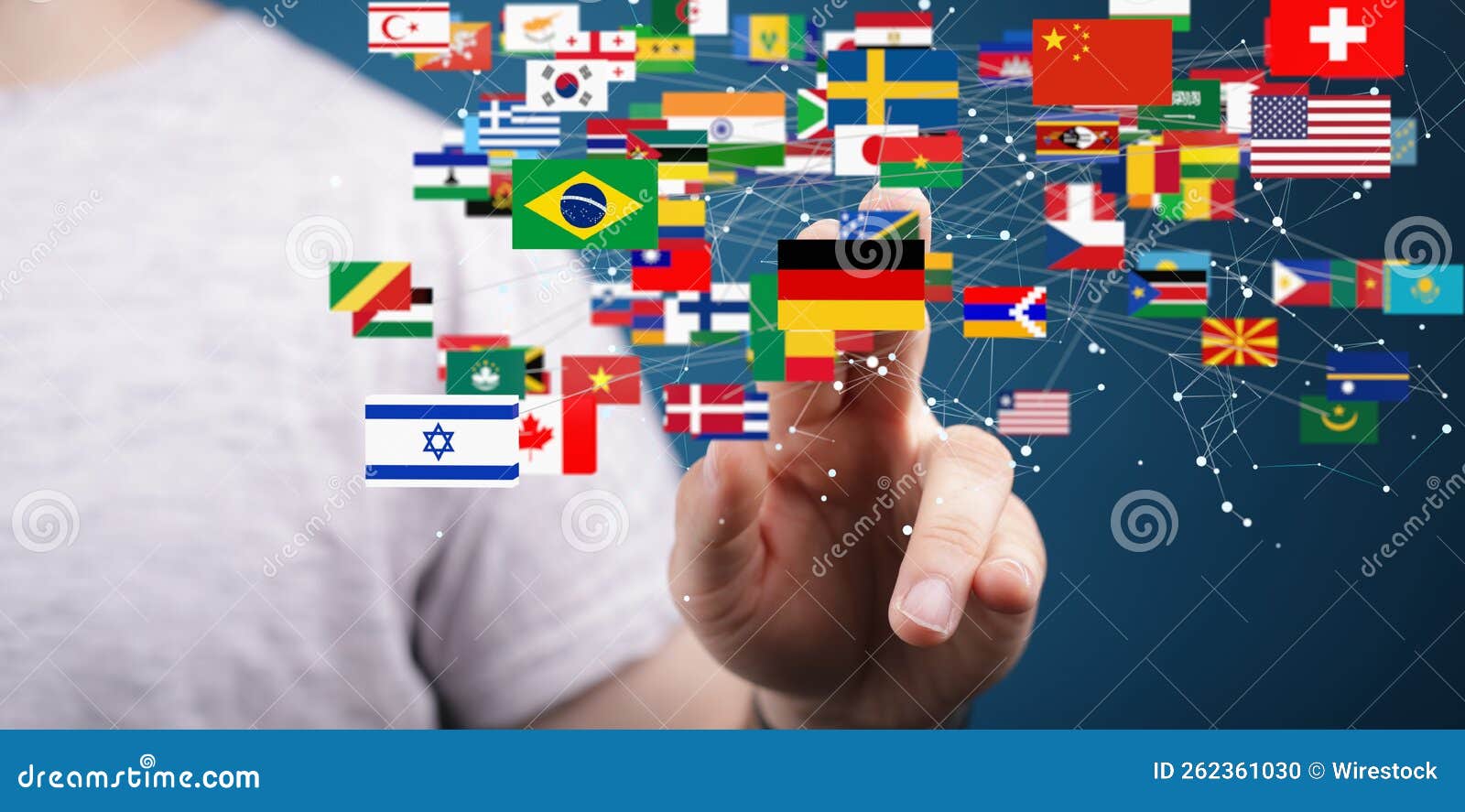 Flags of Different Countries Connected To Each Other - the Concept of ...