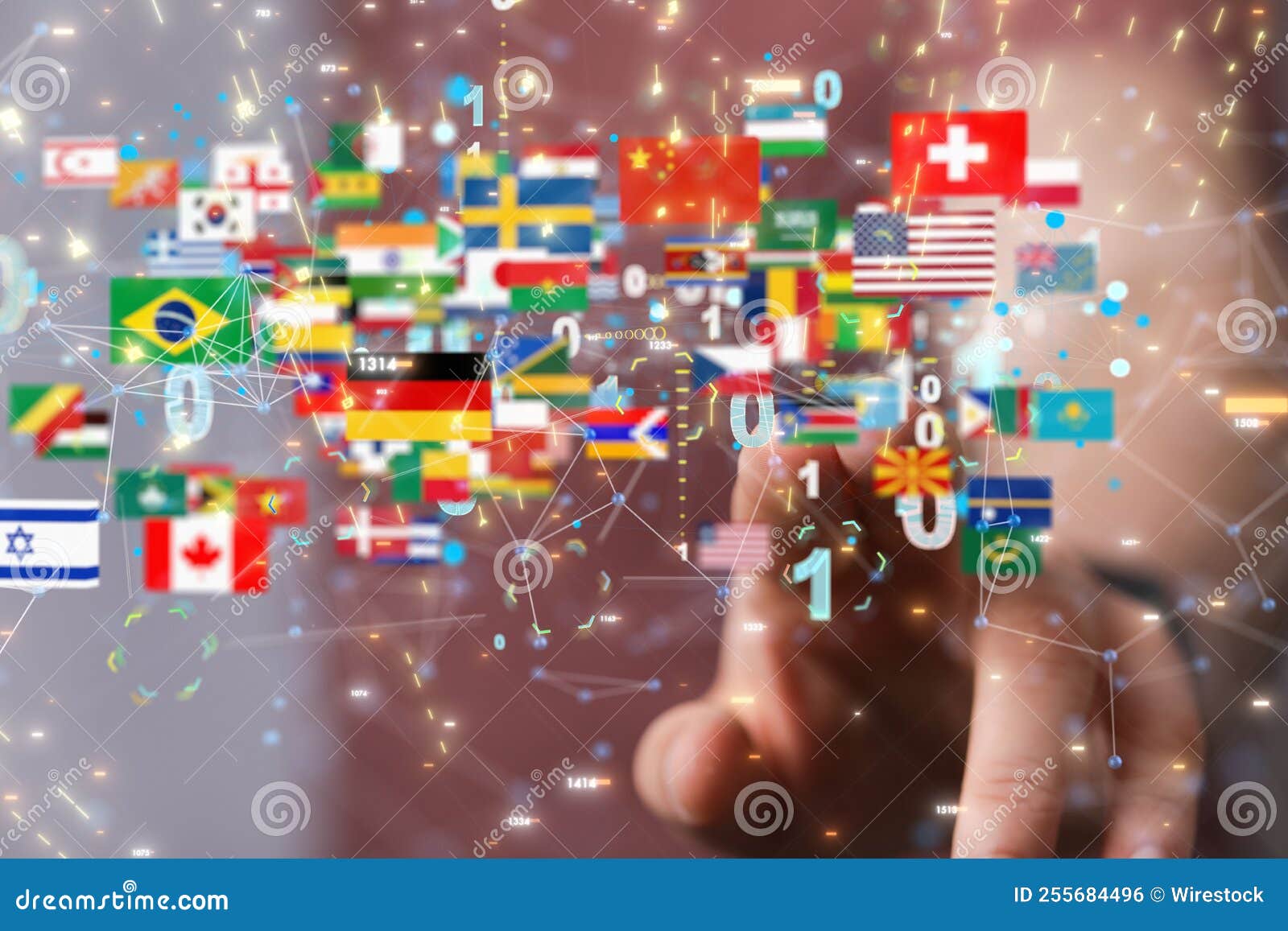 Of Different Countries Connected To Each Other with Lines Stock Photo ... Of Different Countries Connected To Each Other with Lines Stock Photo ...
