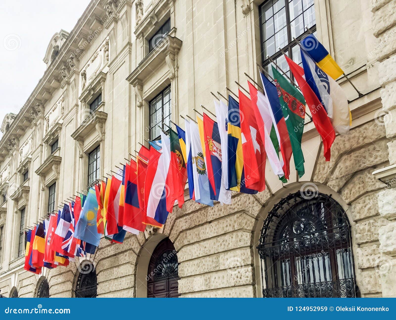 Flags of Different Countries Stock Image - Image of country, motley ...