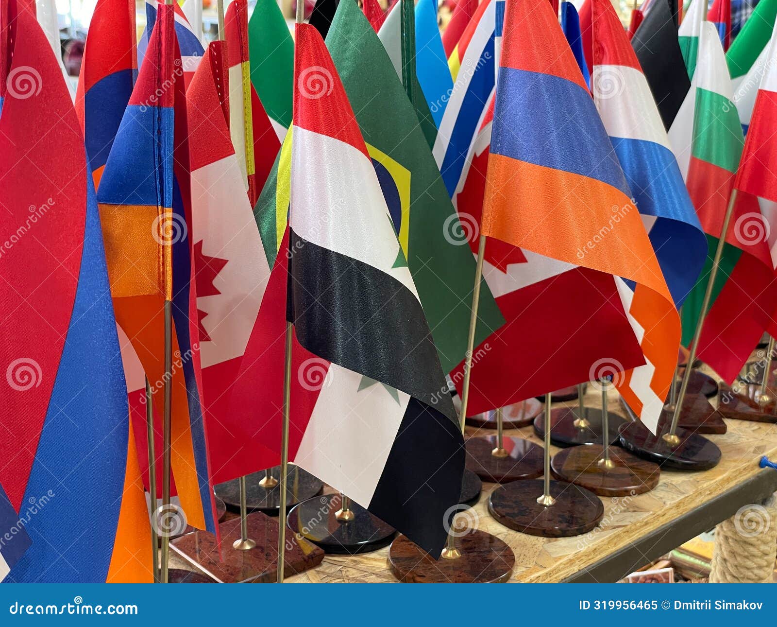 Many Flags of Different Countries of the World Geography Stock Image ...