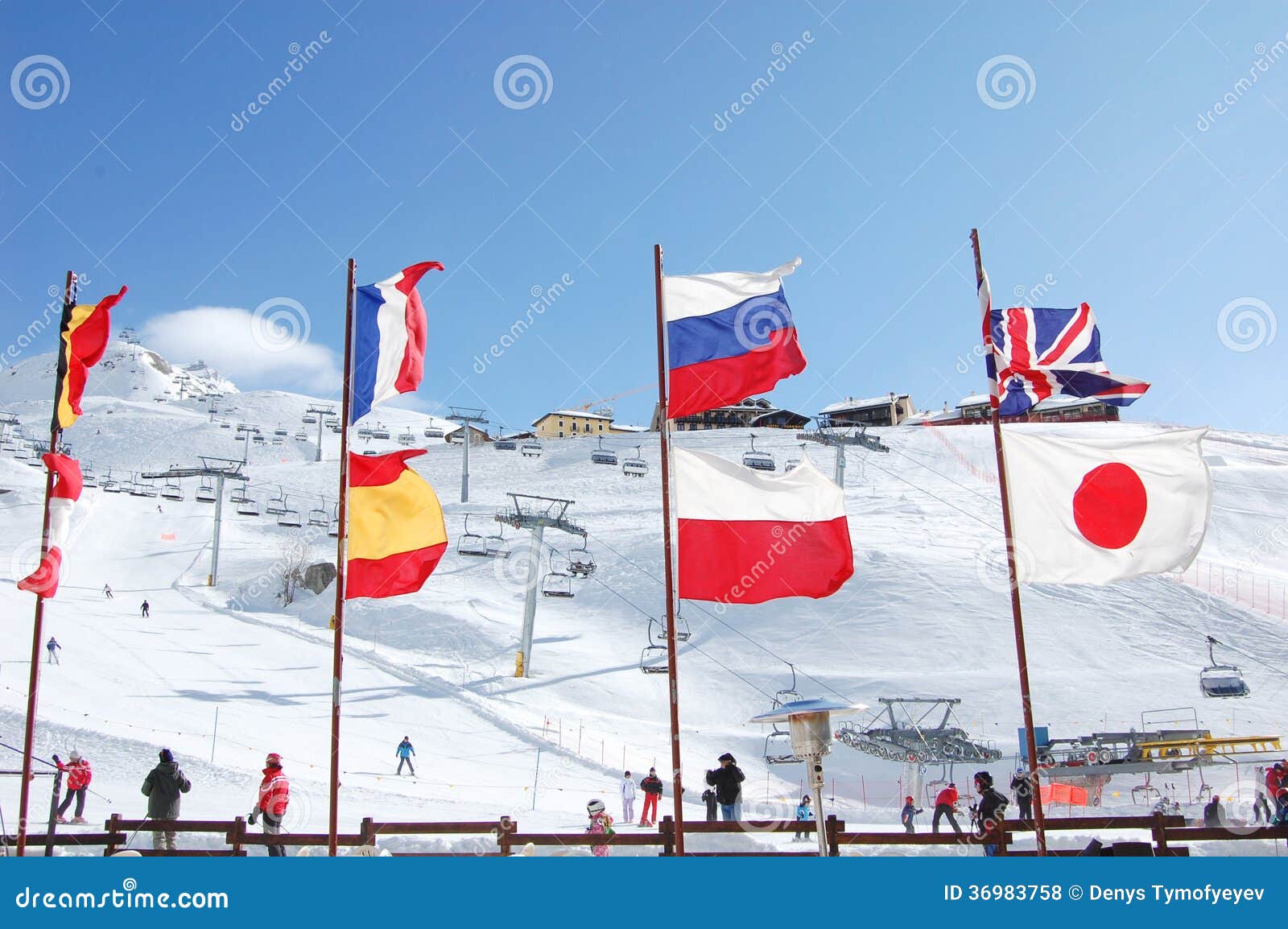 Flags editorial stock photo. Image of mountains, russia - 36983758