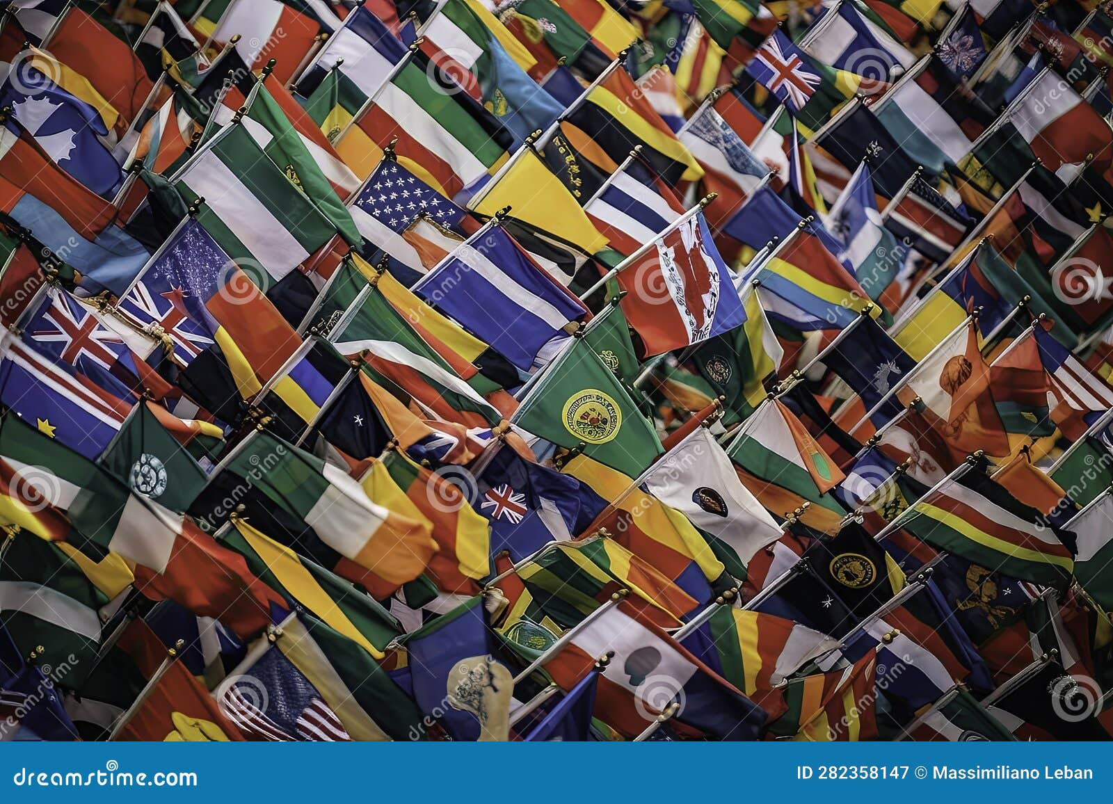 Flags of differnt contries stock illustration. Illustration of differnt ...