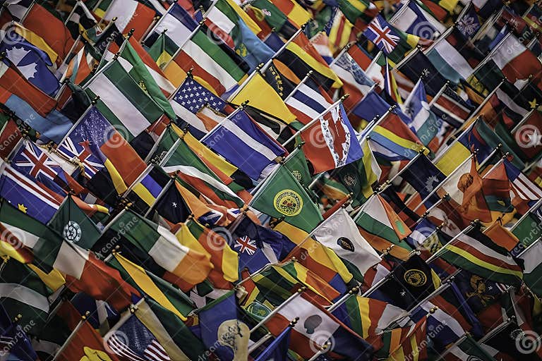 Flags of differnt contries stock illustration. Illustration of differnt ...