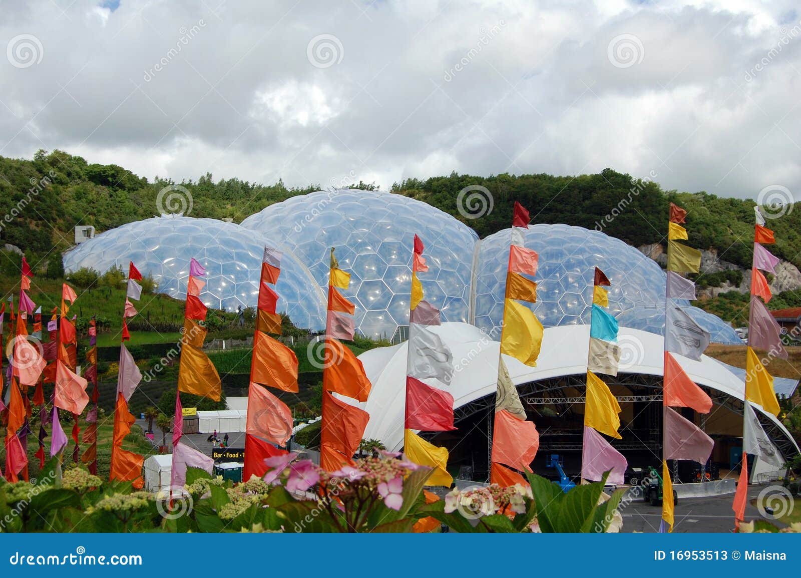 Flags at the eden project stock image. Image of colour - 16953513