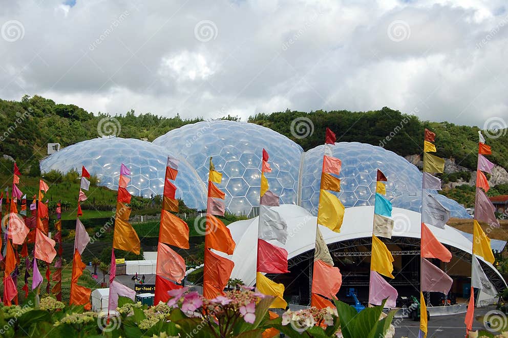 Flags at the eden project stock image. Image of colour - 16953513