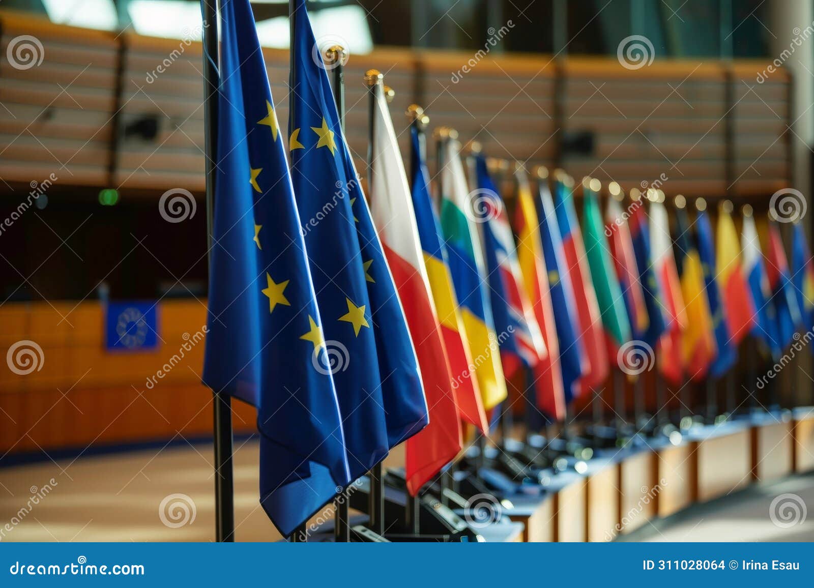 Flags of EU countries stock photo. Image of multicultural - 311028064
