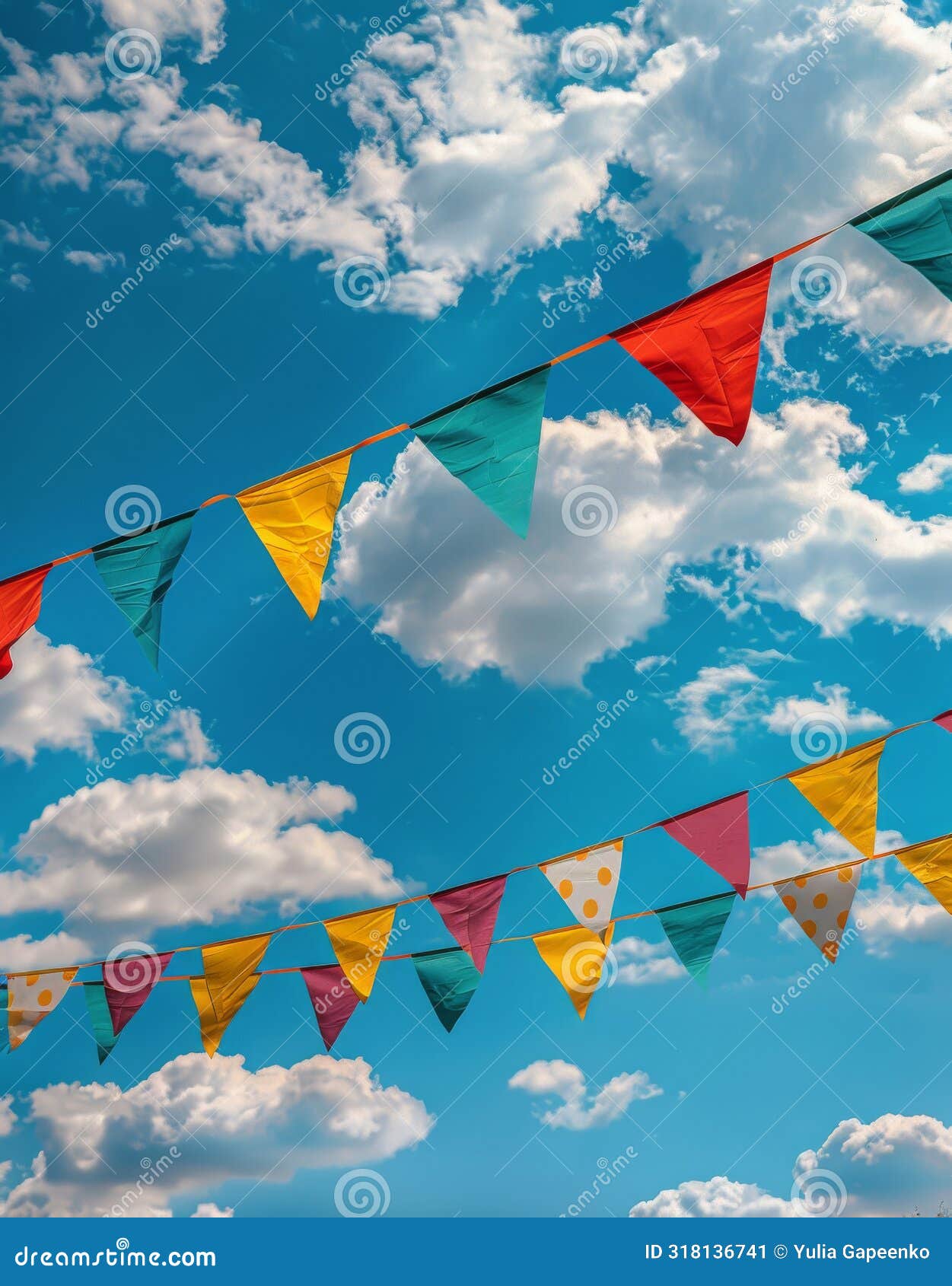 Flags Flying in the Air stock image. Image of outdoor - 318136741