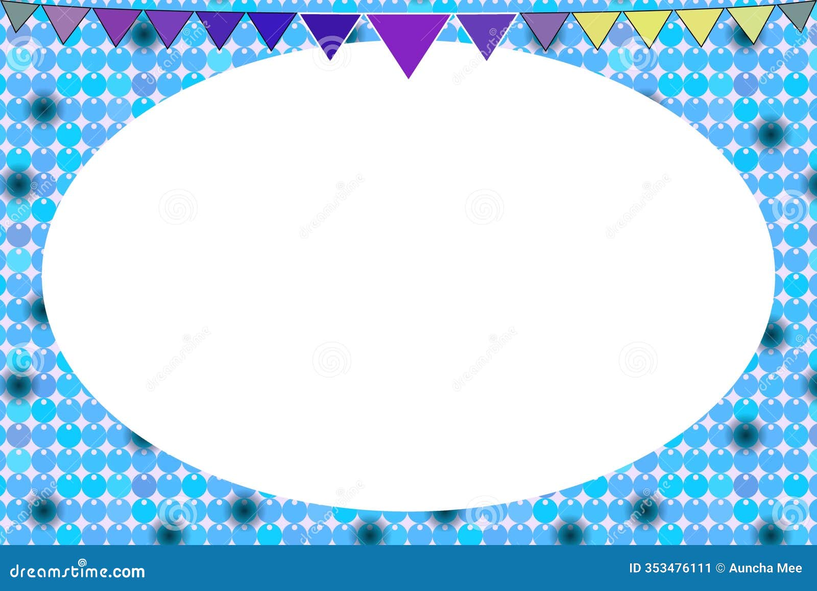 Flags Frame on White Background. Stock Image - Image of party ...