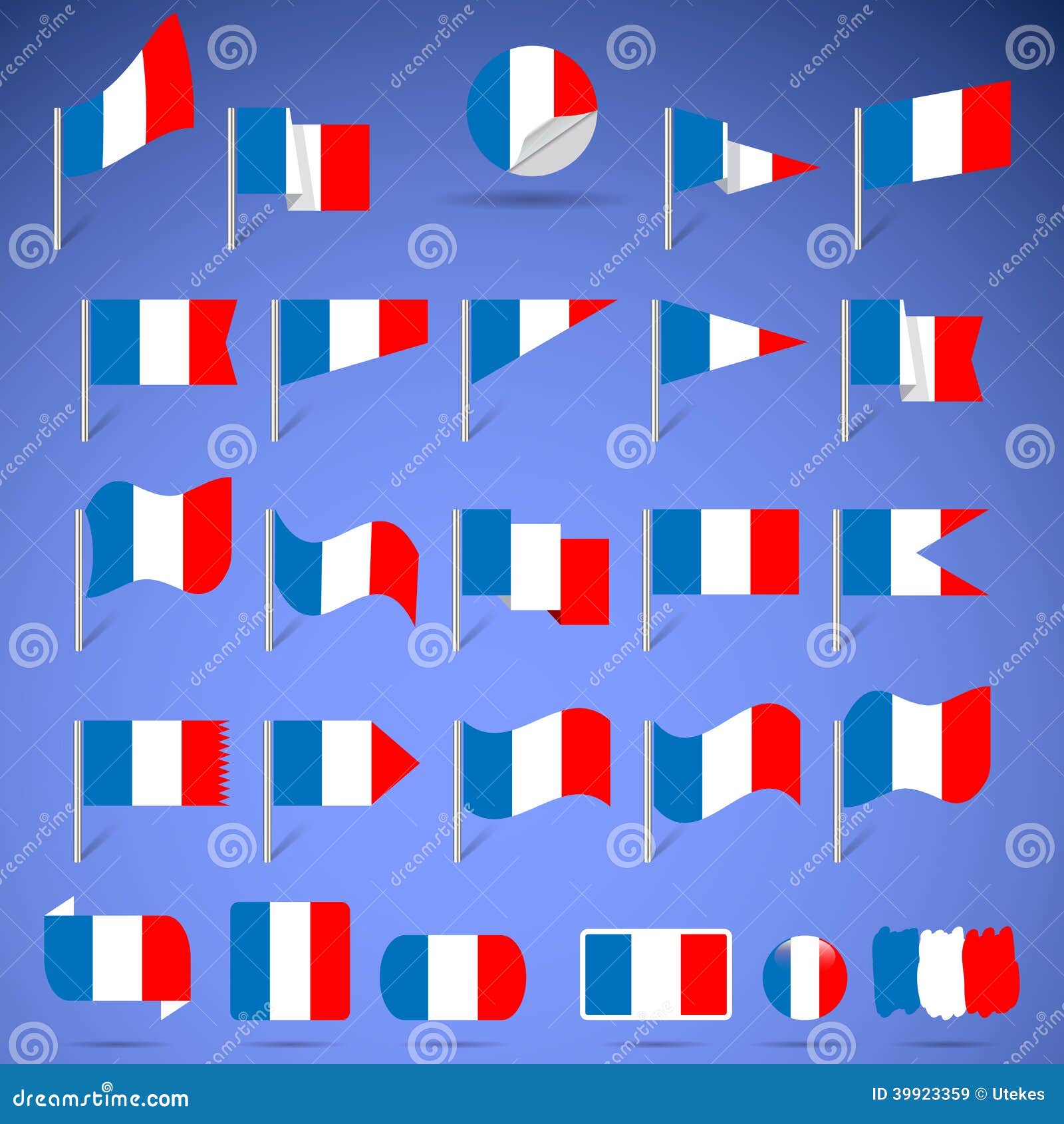 All Flags Of The France Regions Royalty-Free Illustration ...