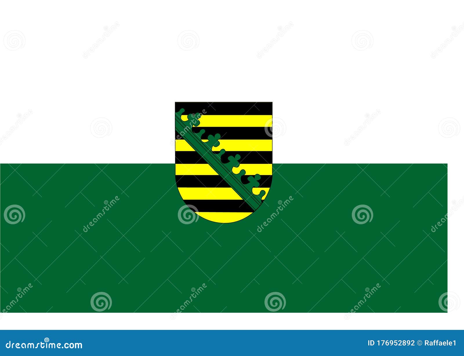 Flag of Saxony stock illustration. Illustration of states - 176952892