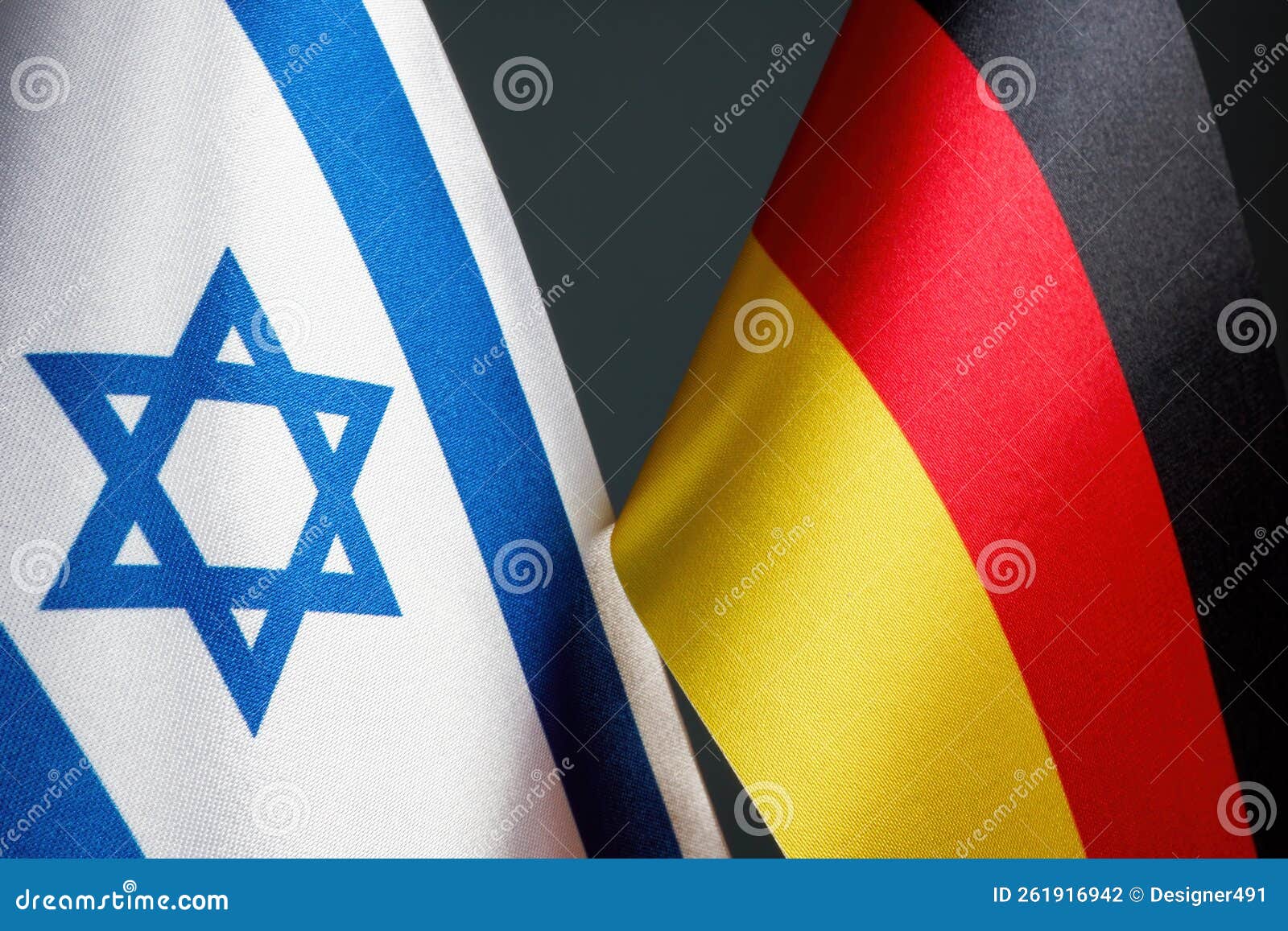 Flags of Germany and Israel As a Symbol of Diplomatic Relations. Stock ...