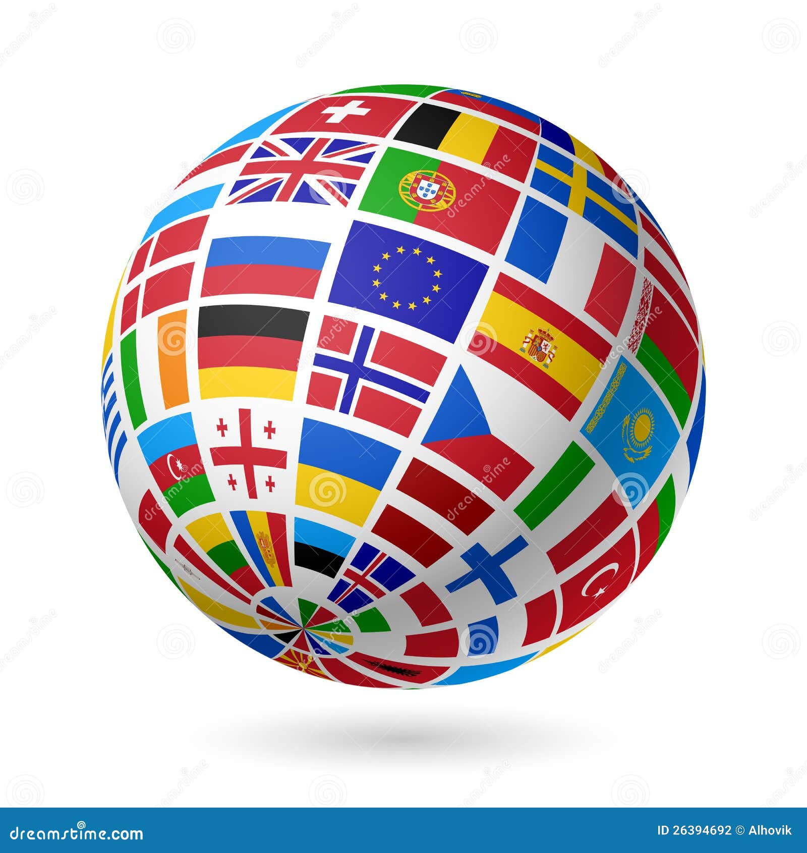 Flags globe. Europe stock vector. Illustration of norway - 26394692