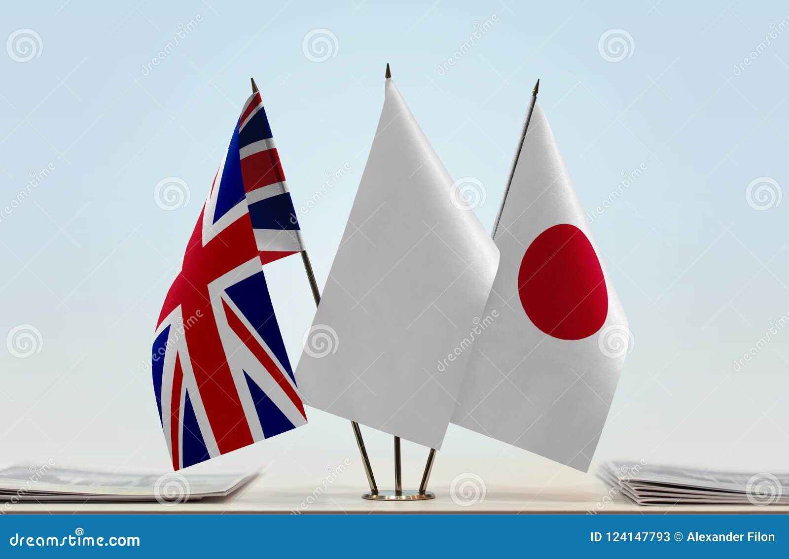 Flags of Great Britain and Japan Stock Image - Image of britain ...