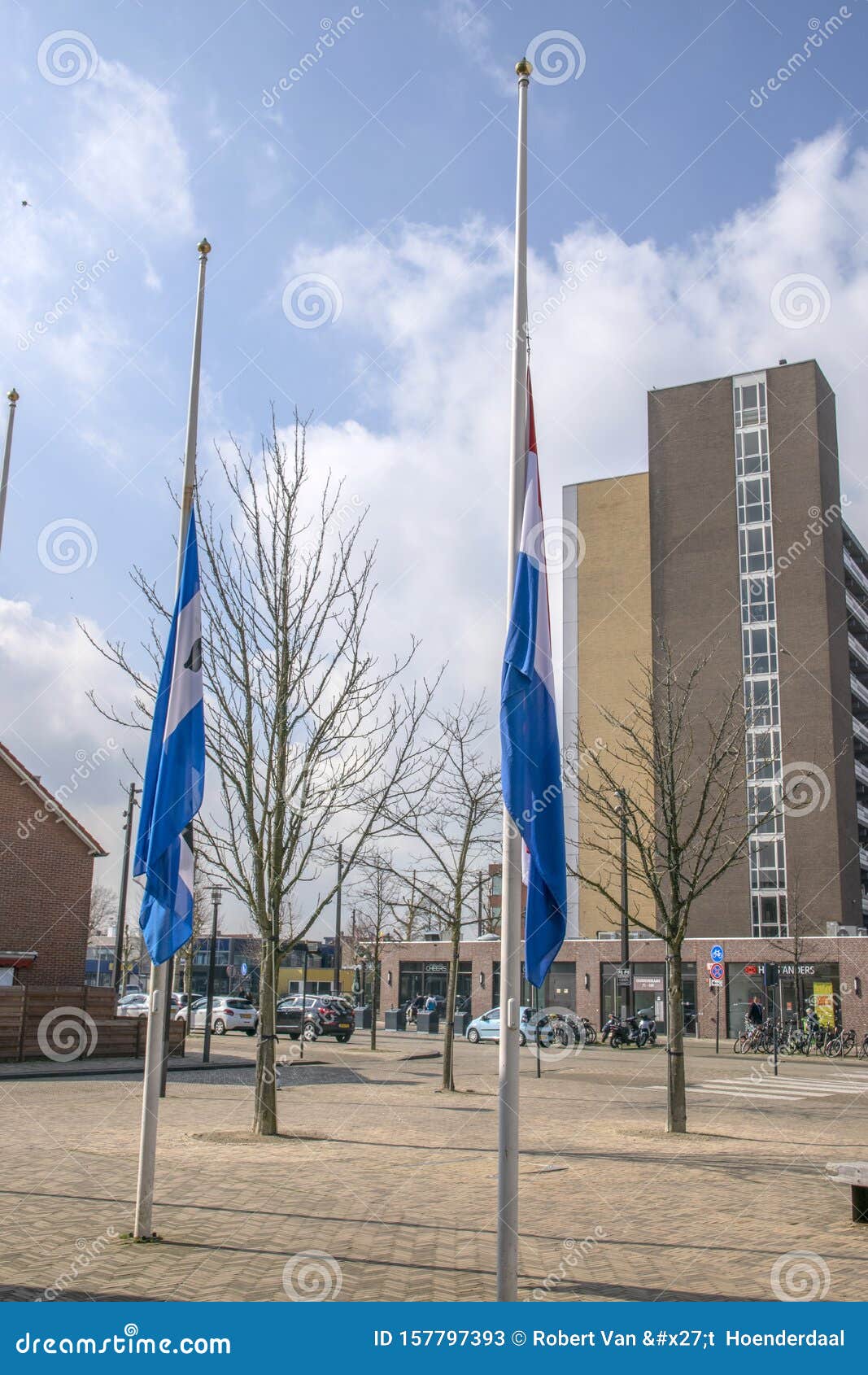Flags Half-Pole at Diemen the Netherlands 2019 Editorial Stock Photo ...