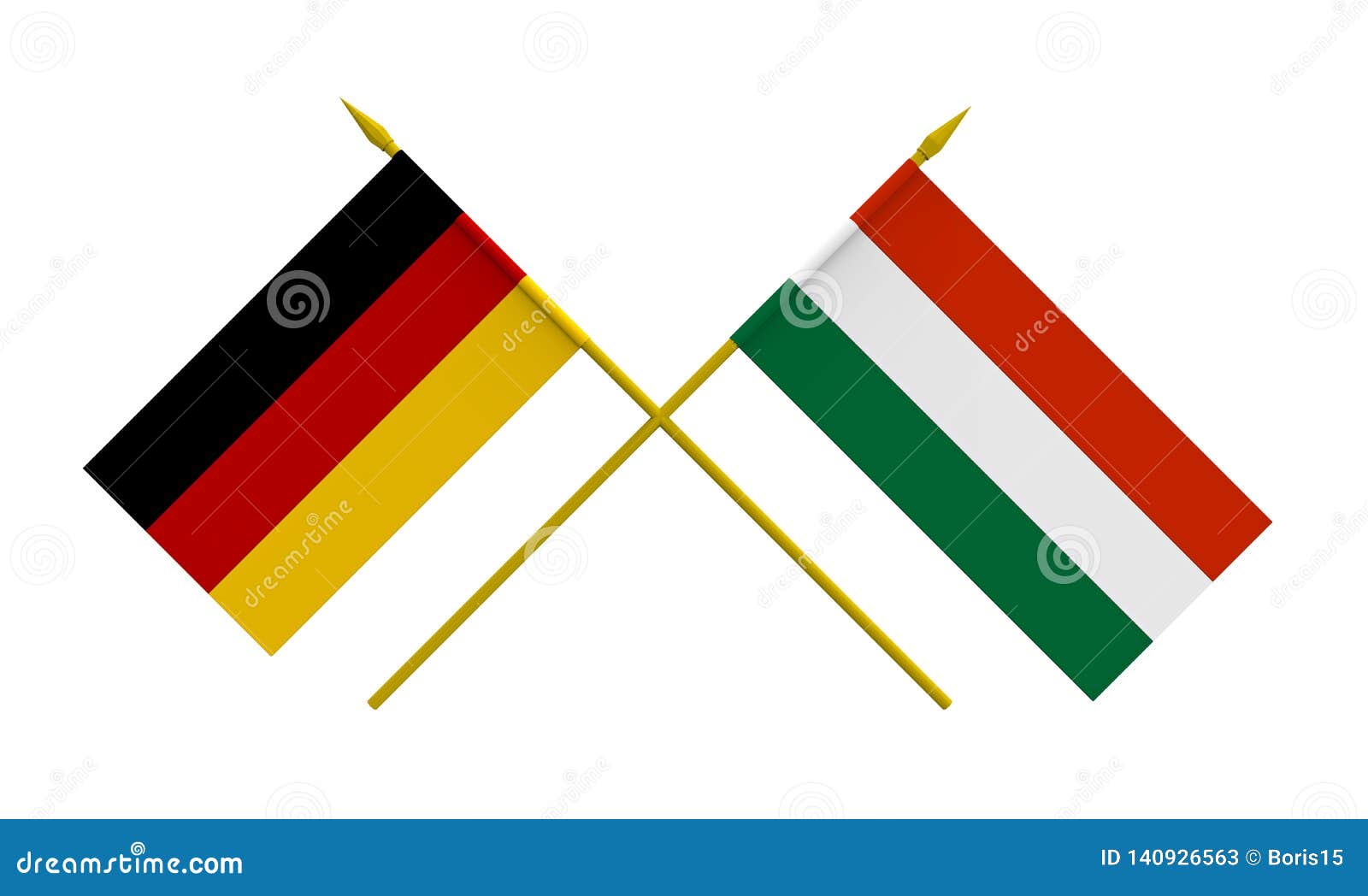 Flags, Hungary and Germany stock illustration. Illustration of banner ...