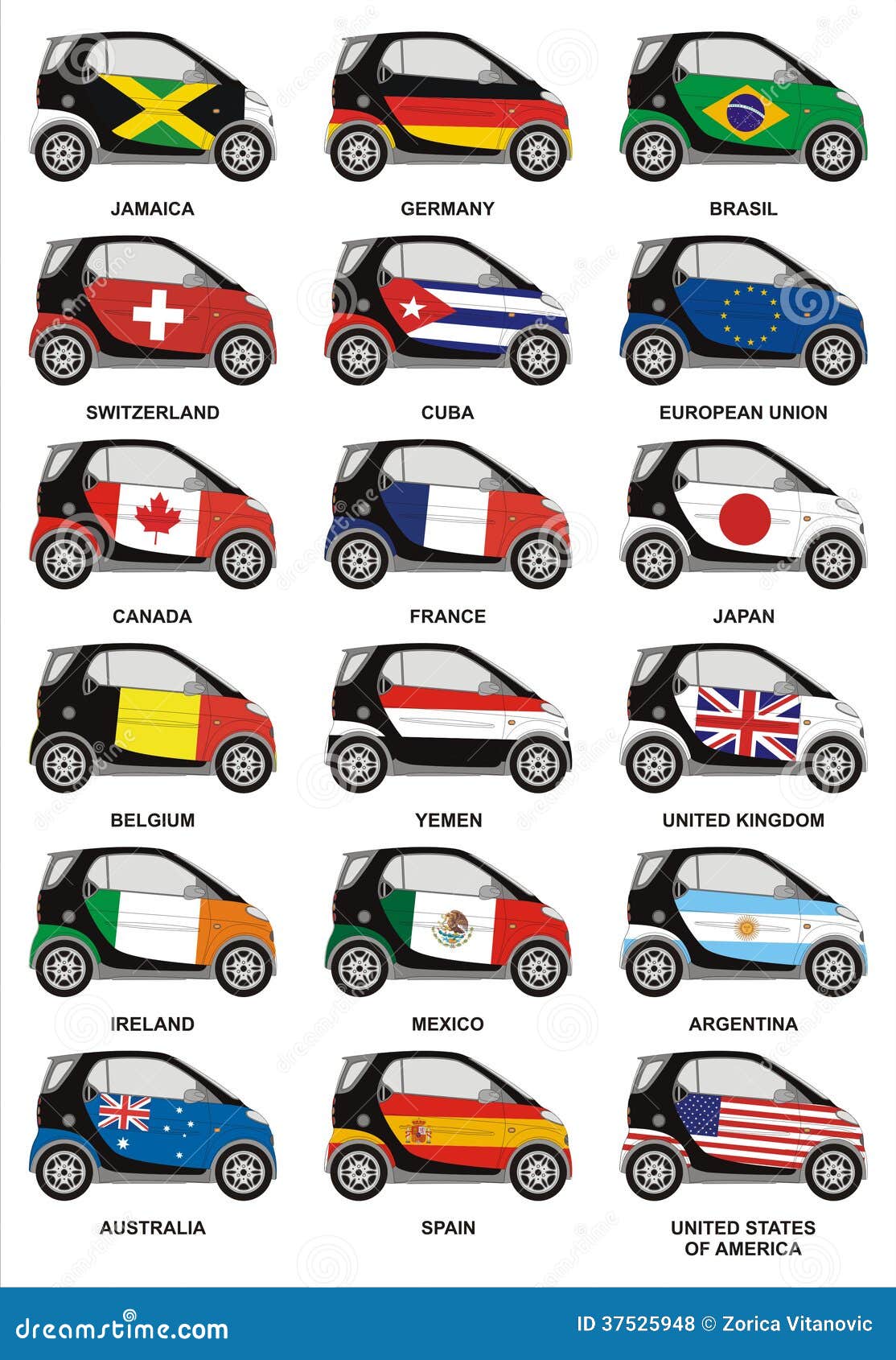 Flags stock vector. Illustration of flag, asia, europe - 37525948