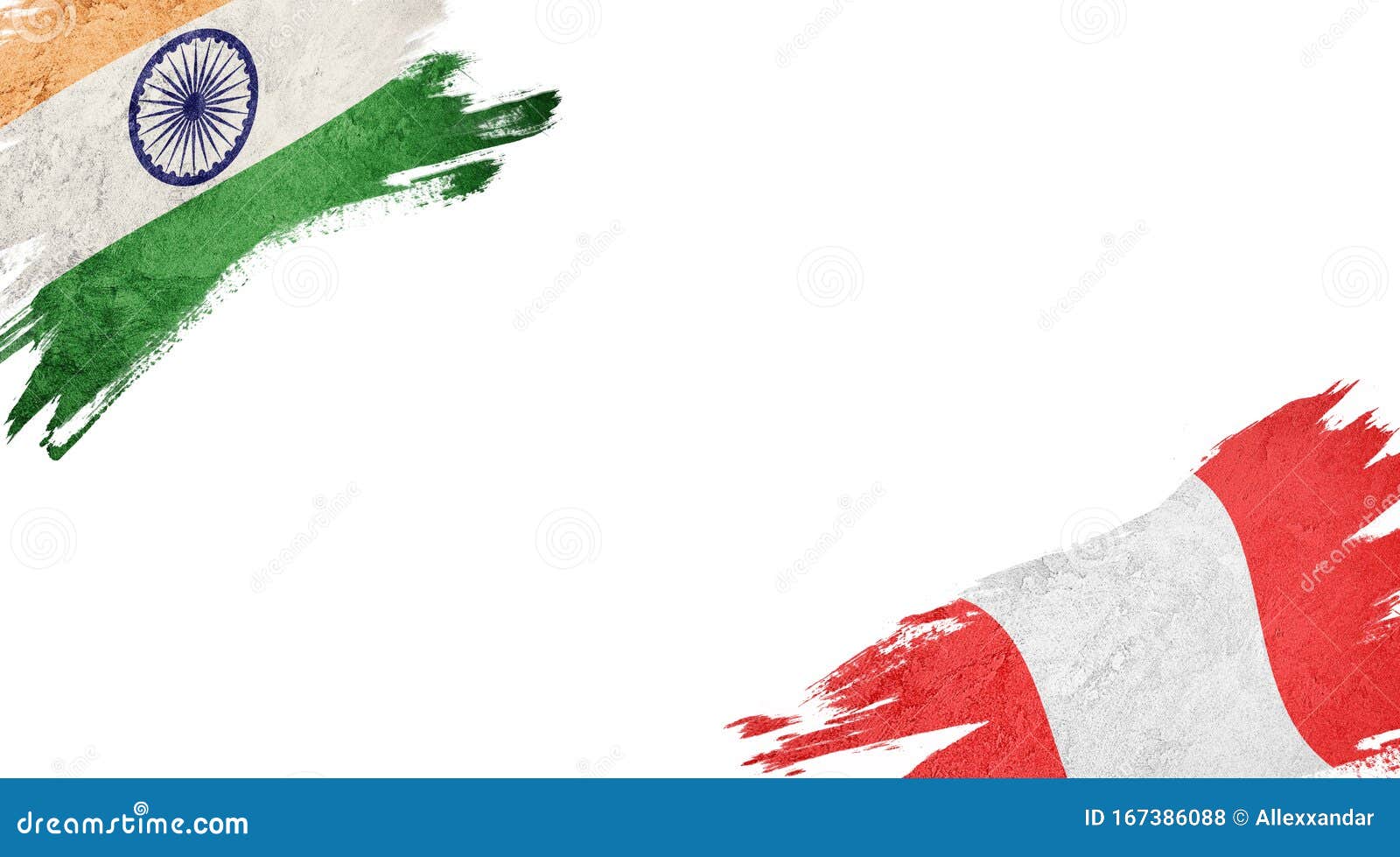 Flags of India AndÂ Peru on White Background Stock Photo - Image of ...