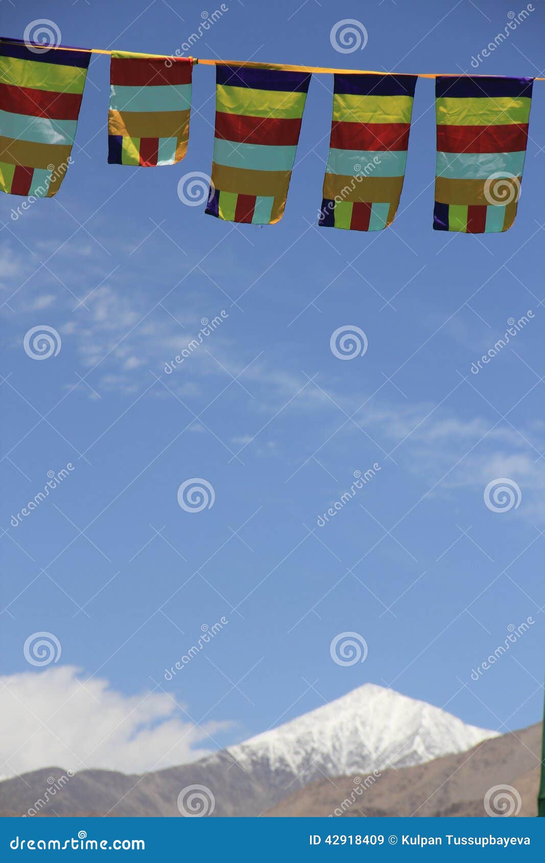 Flags of Ladakh. stock image. Image of bodhnath, festival - 42918409