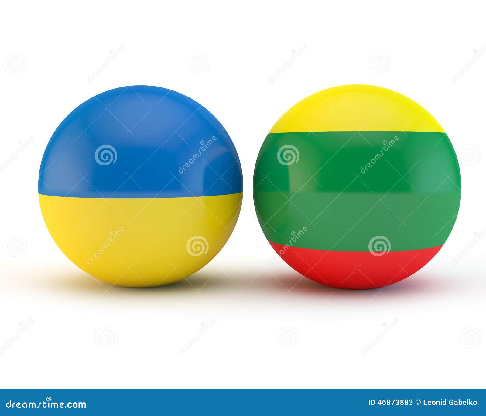 Flags of Lithuania and Ukraine Stock Image - Image of cooperation ...