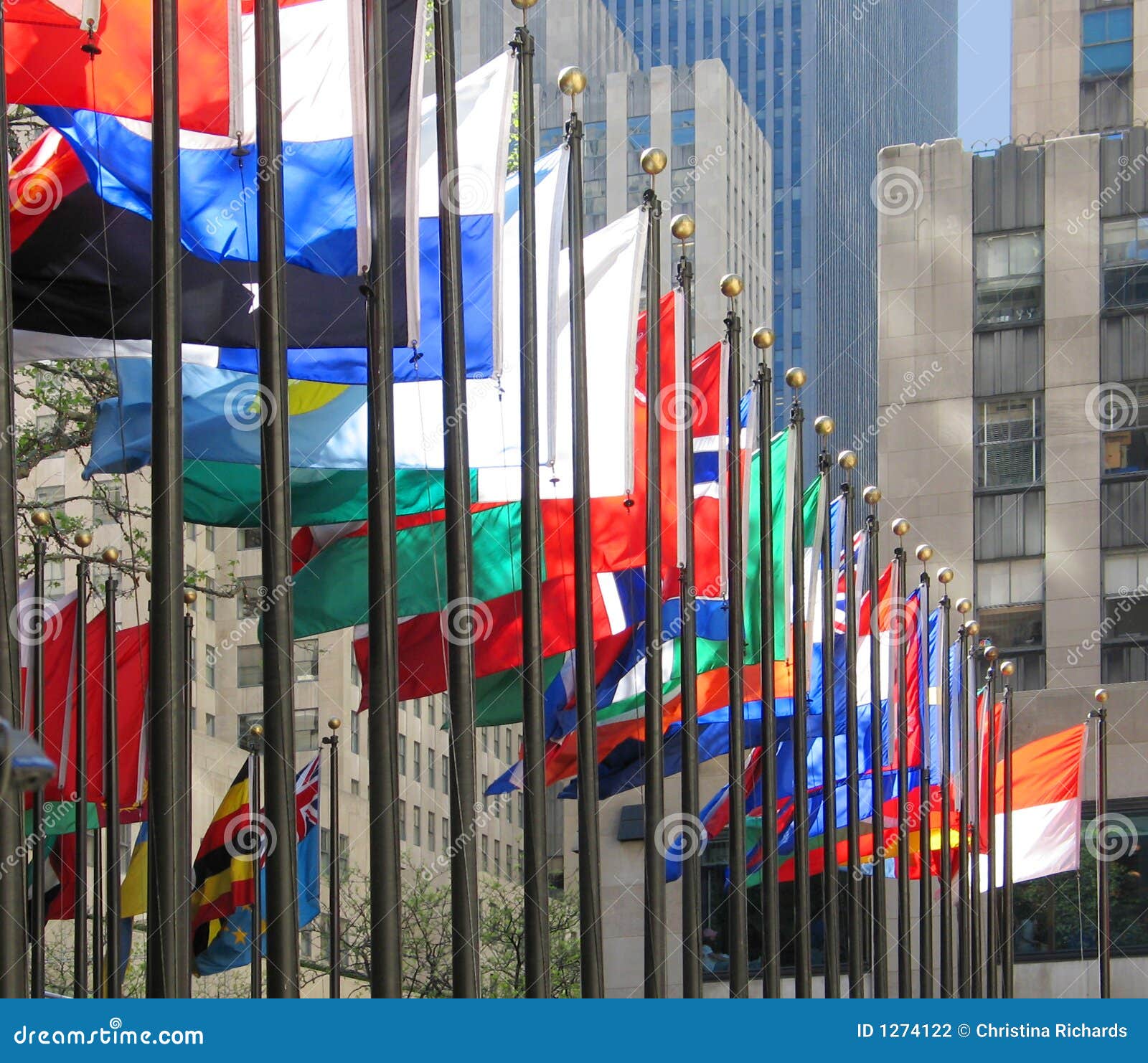 Flags of many colors stock photo. Image of multicolored - 1274122