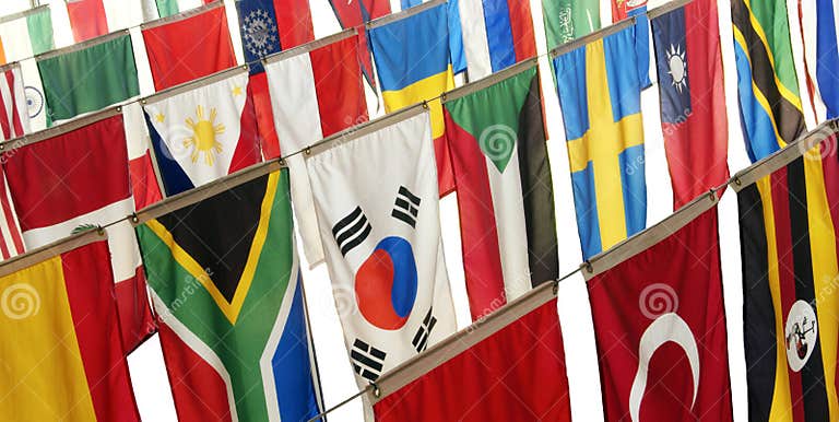 Flags of many countries stock photo. Image of diversity - 24654738