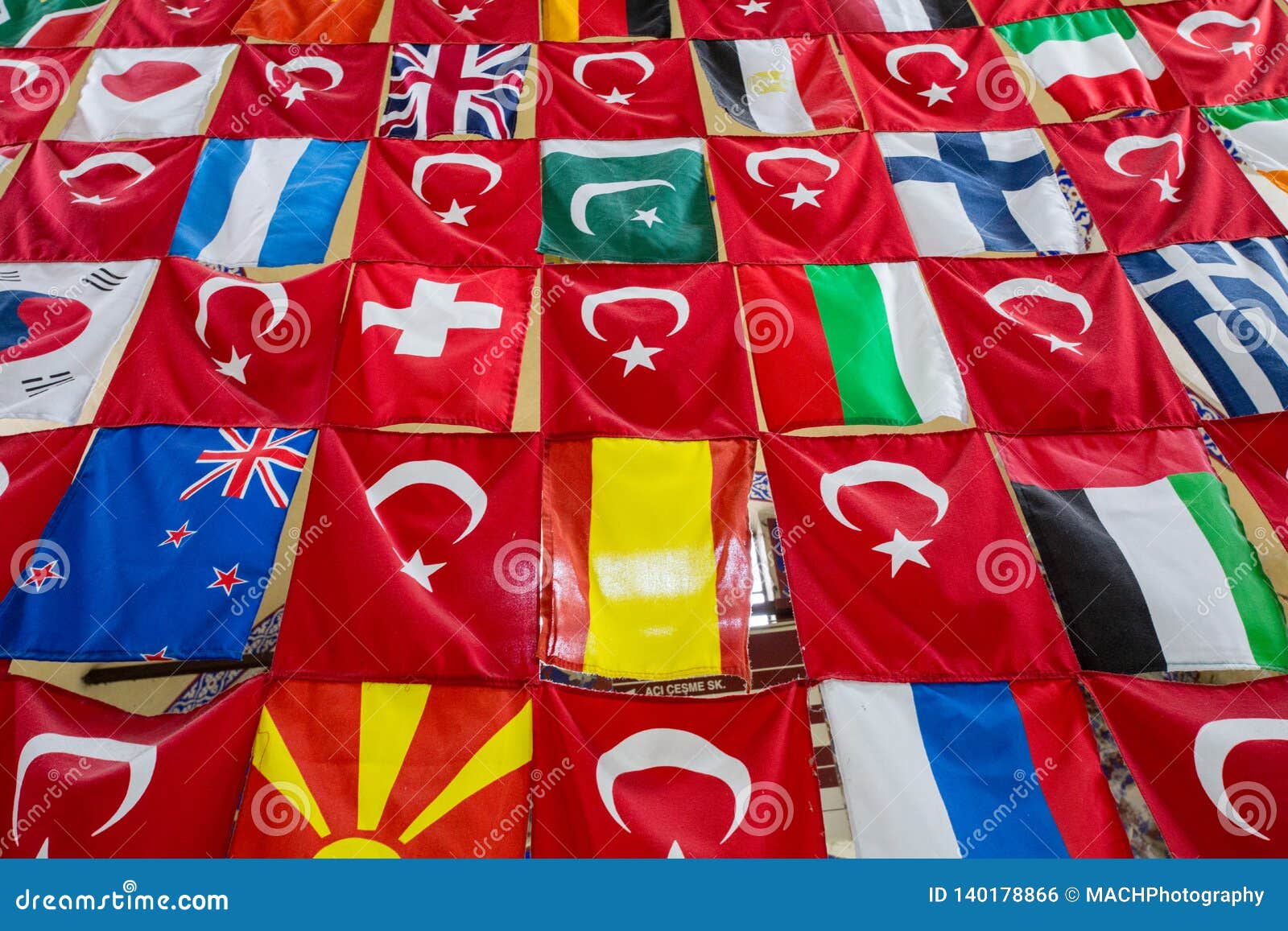 Flags of many countries editorial photo. Image of nation - 140178866