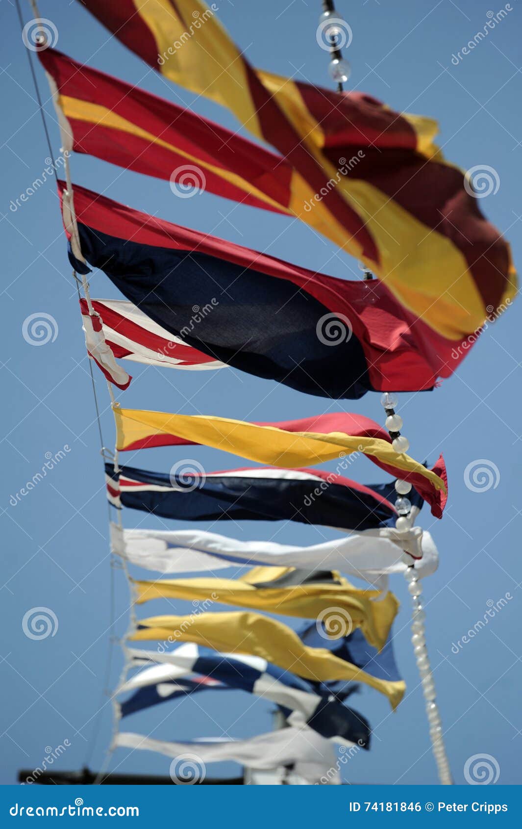 Flags stock photo. Image of flags, ship, fluttering, nautical - 74181846