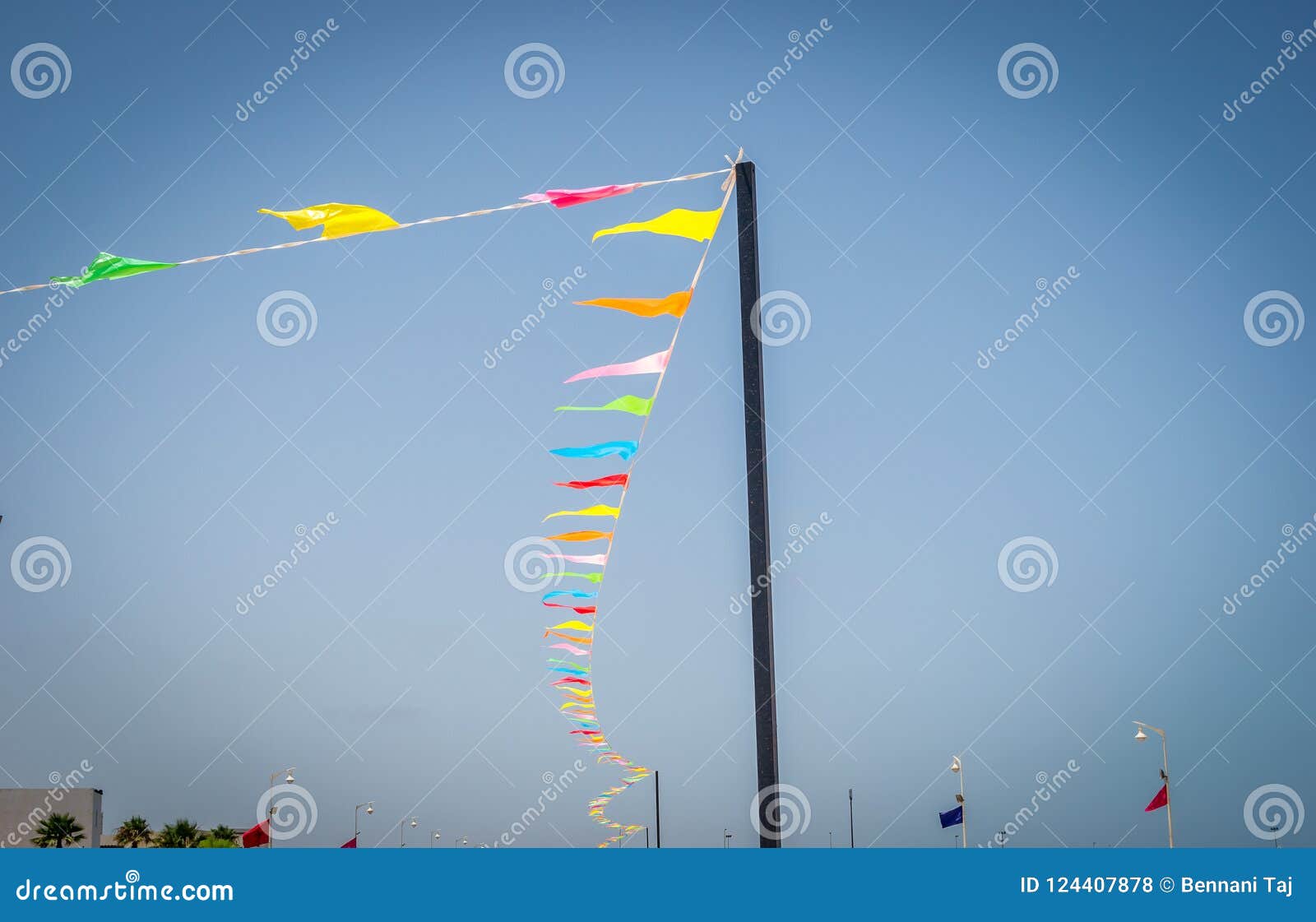 Flags over se stock photo. Image of ocean, blue, dangerous - 124407878