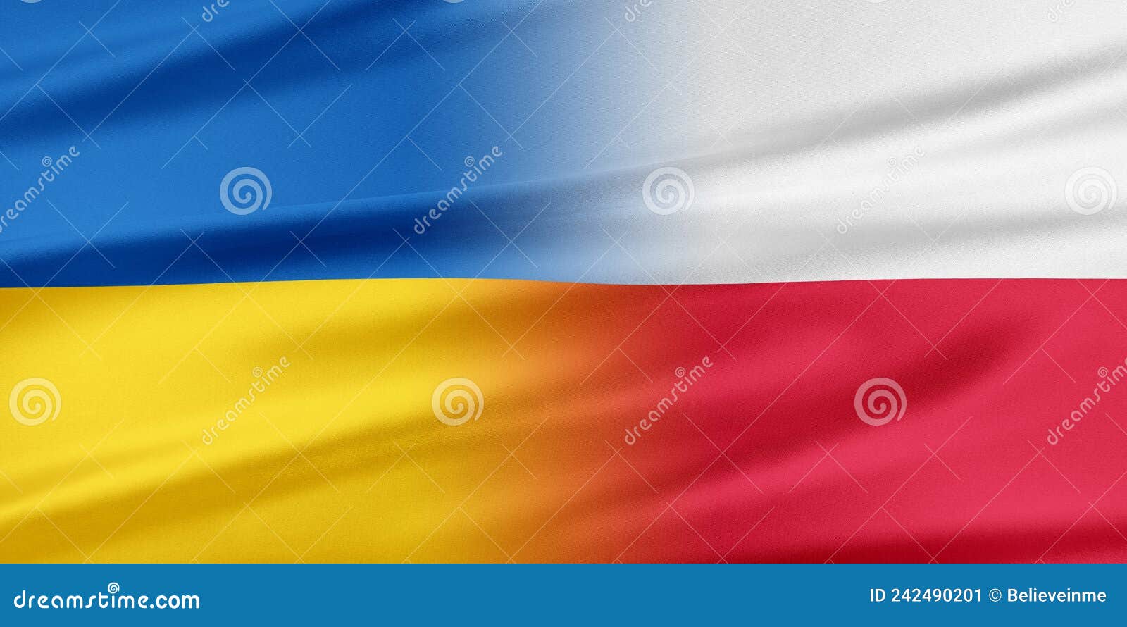 Poland Flag And Few Used Aerosol Spray Cans For Graffiti Painting ...