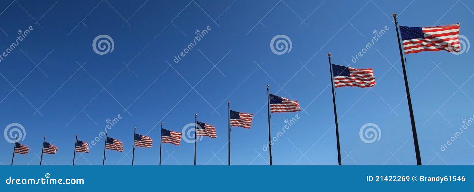 Flags in a row stock image. Image of americana, flags - 21422269