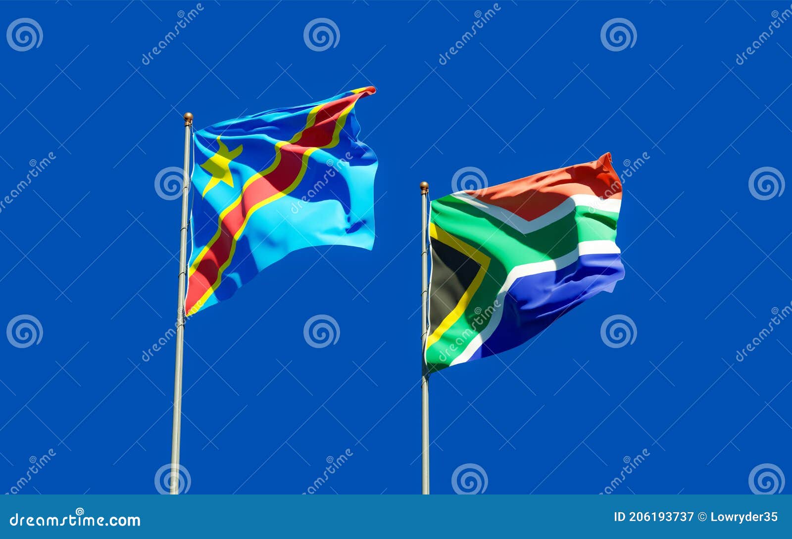 Flags Of SAR African And Congo Royalty-Free Stock Photography ...