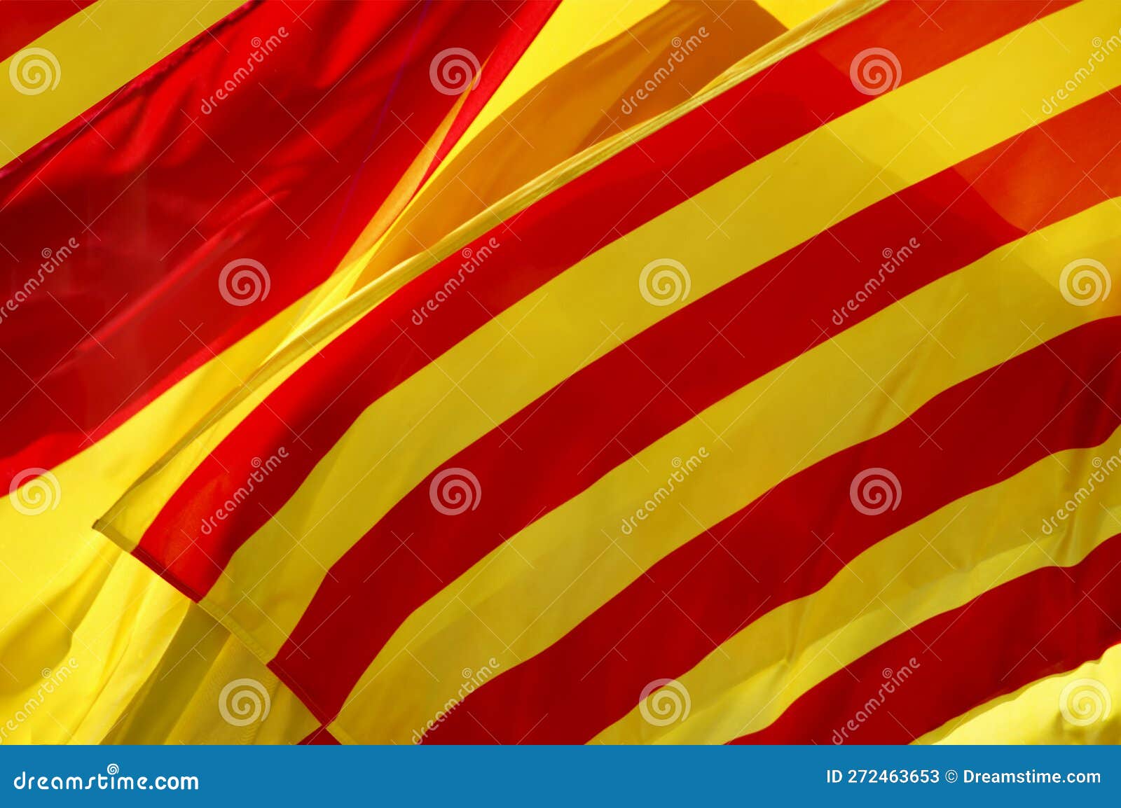 Flags of Spain and Catalonia Side by Side Stock Image - Image of side ...