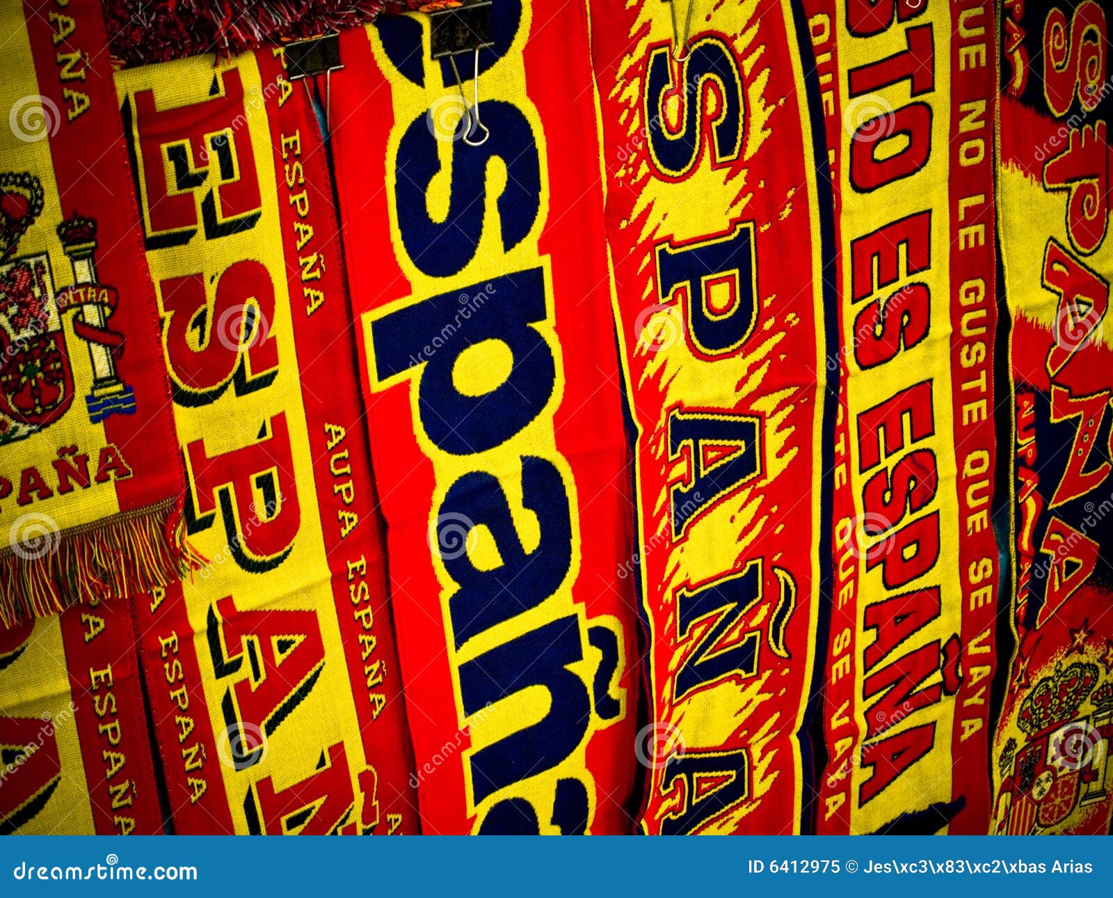Flags supporters Spaniards stock image. Image of sport - 6412975