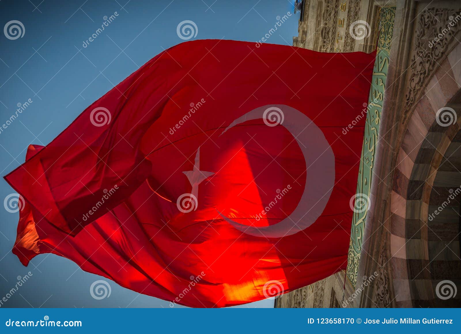 Flags Turkey stock photo. Image of islam, religion, city - 123658170