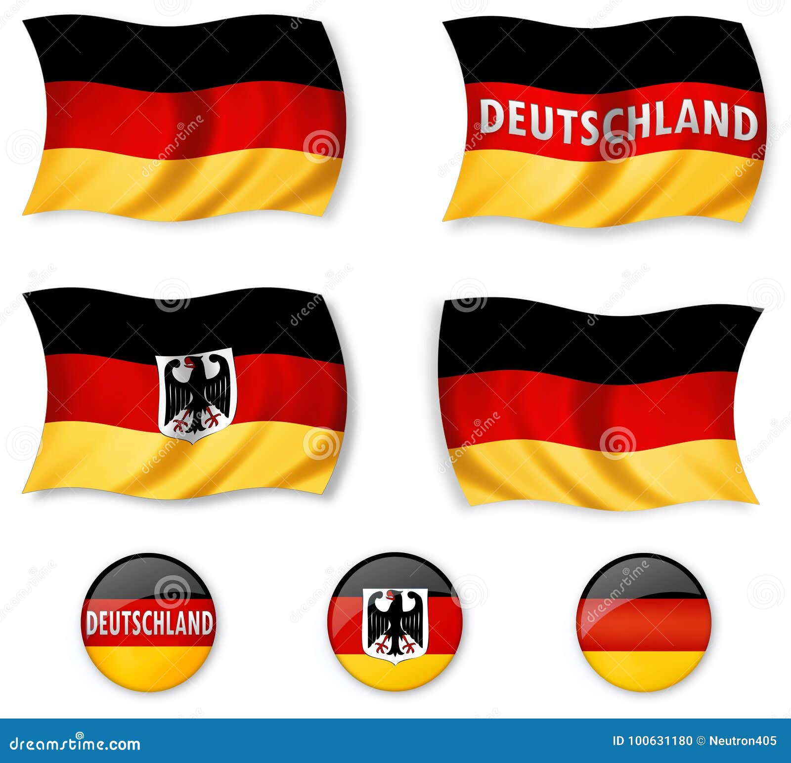 Flags tysk stock illustrationer. Illustration av tecknat - 100631180